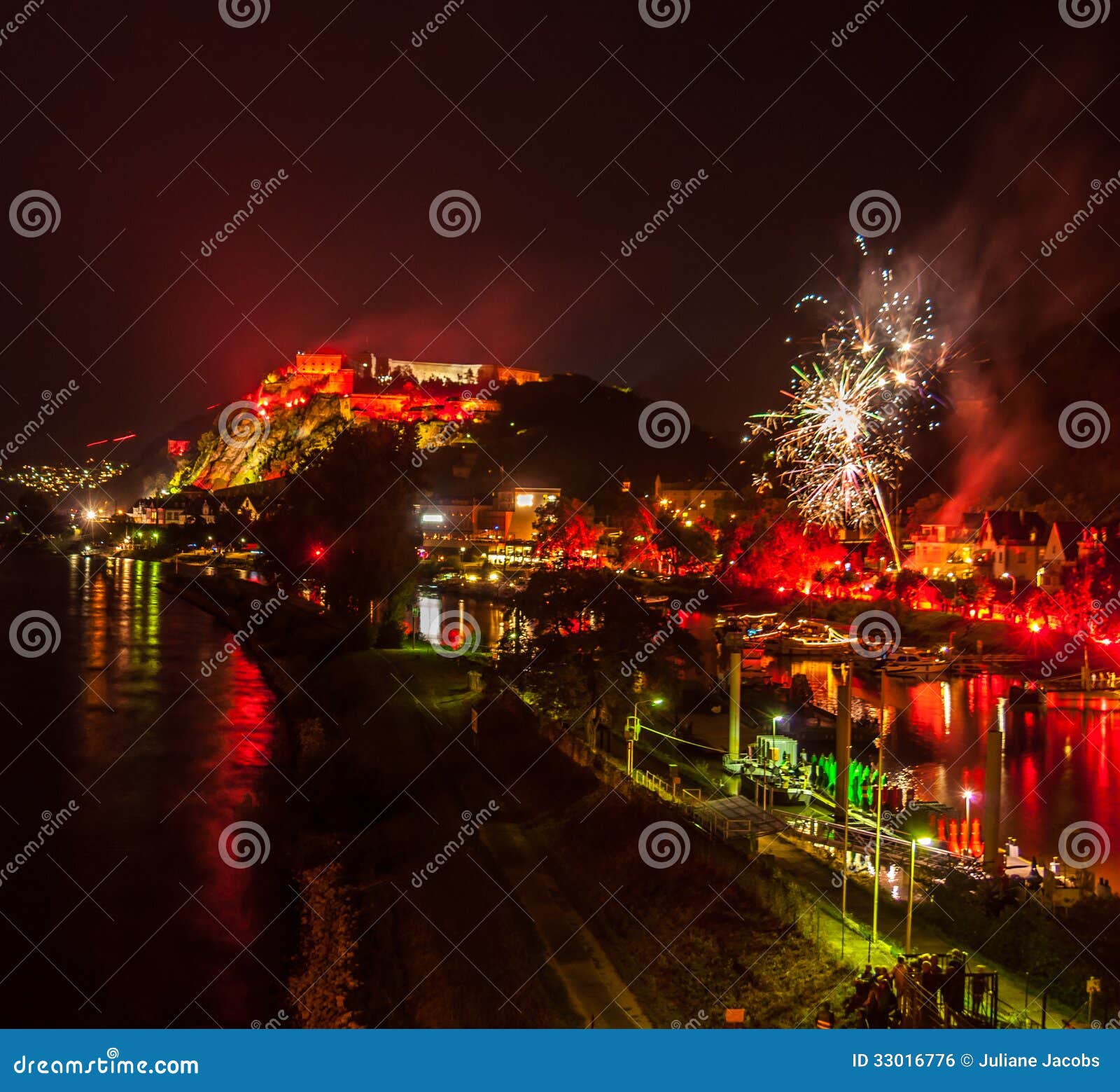 Il Reno in fiamme fotografia stock. Immagine di reno - 33016776