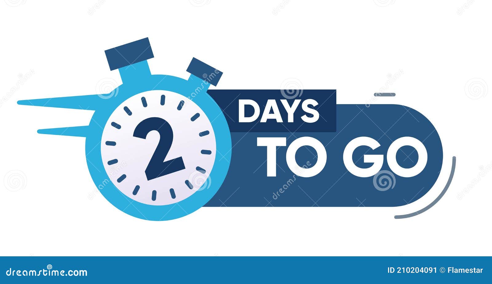 Il Reste Deux Jours Icône 2 Jours. Illustration de Vecteur ...