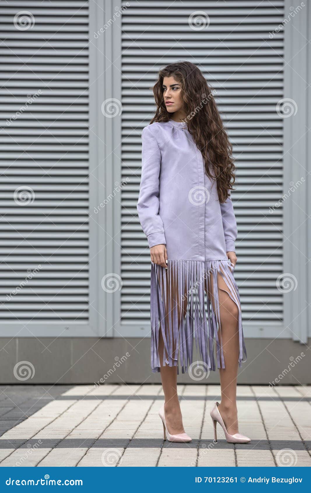 Il Ritratto Della Ragazza Alla Moda Immagine Stock - Immagine di bello ...