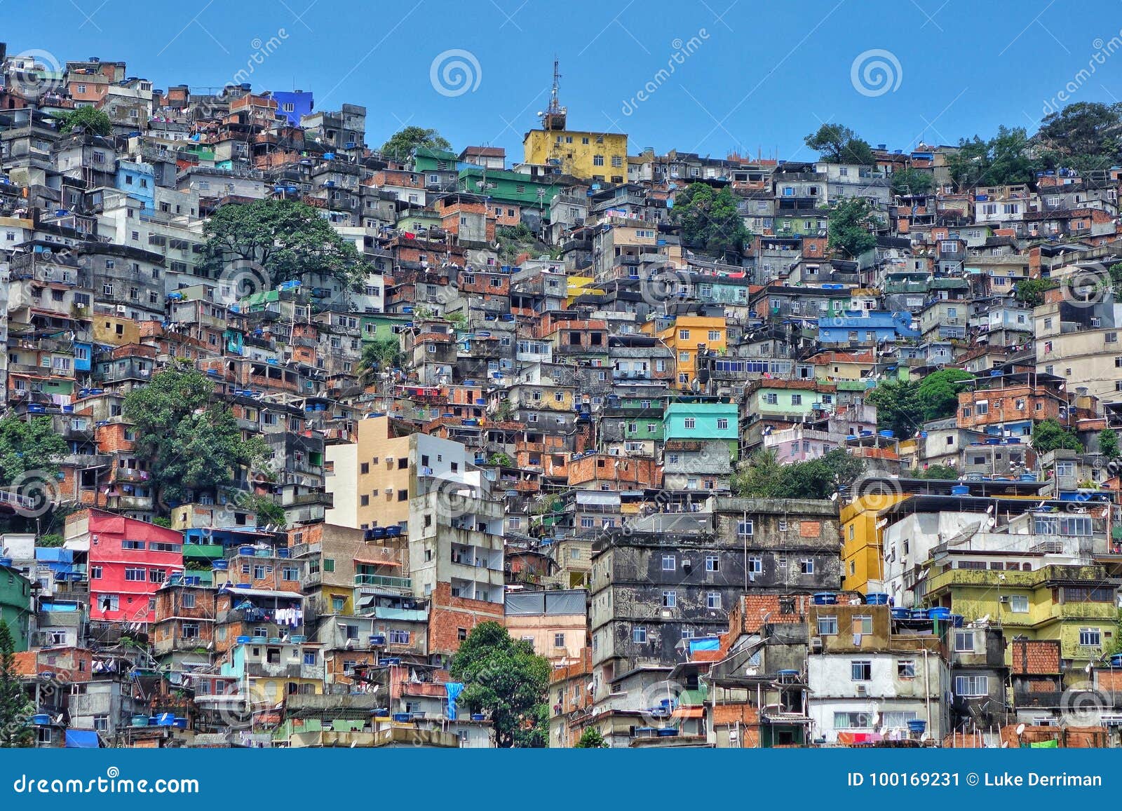Il Rocinha Favela, Rio De Janeiro, Brasile Immagine Stock - Immagine di ...