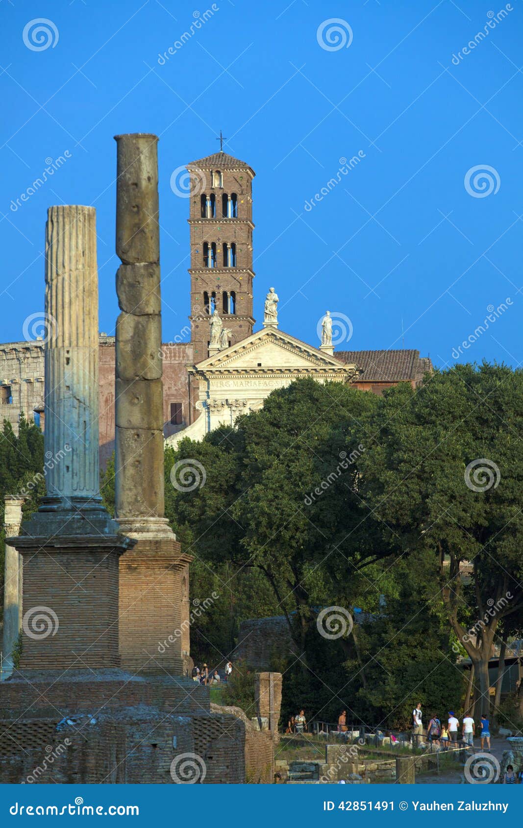 Il ruine de Rome antique 2 image stock. Image du sunset - 42851491