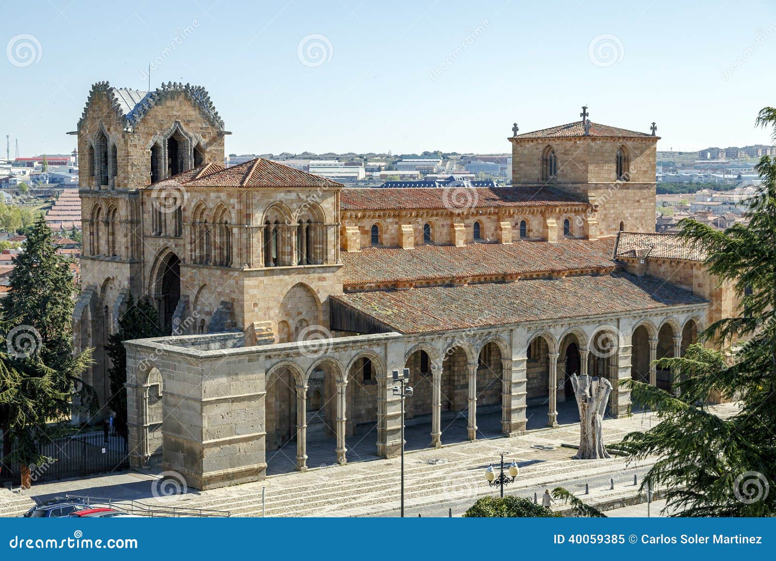 Il San Vicente Basilica a Avila, Spagna Immagine Stock - Immagine di ...