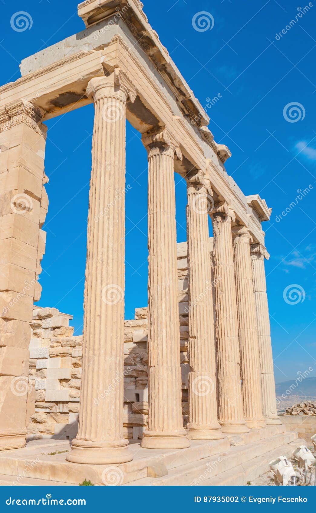 Il simbolo di Atene fotografia stock. Immagine di storico - 87935002