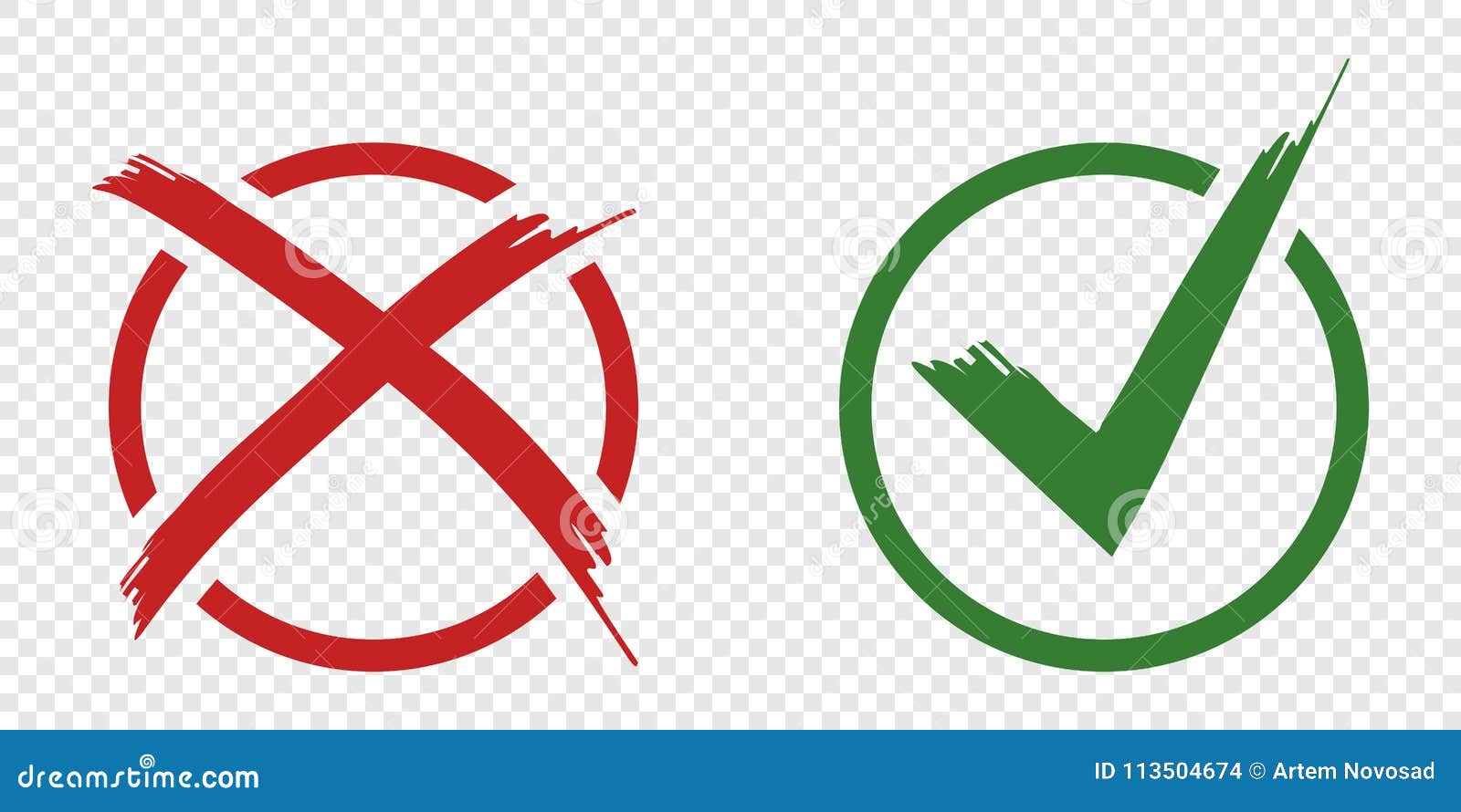 Il Simbolo Di Rifiuto E Dell'accettazione Vector I Bottoni Per Il Voto ... Il Simbolo Di Rifiuto E Dell'accettazione Vector I Bottoni Per Il Voto ...