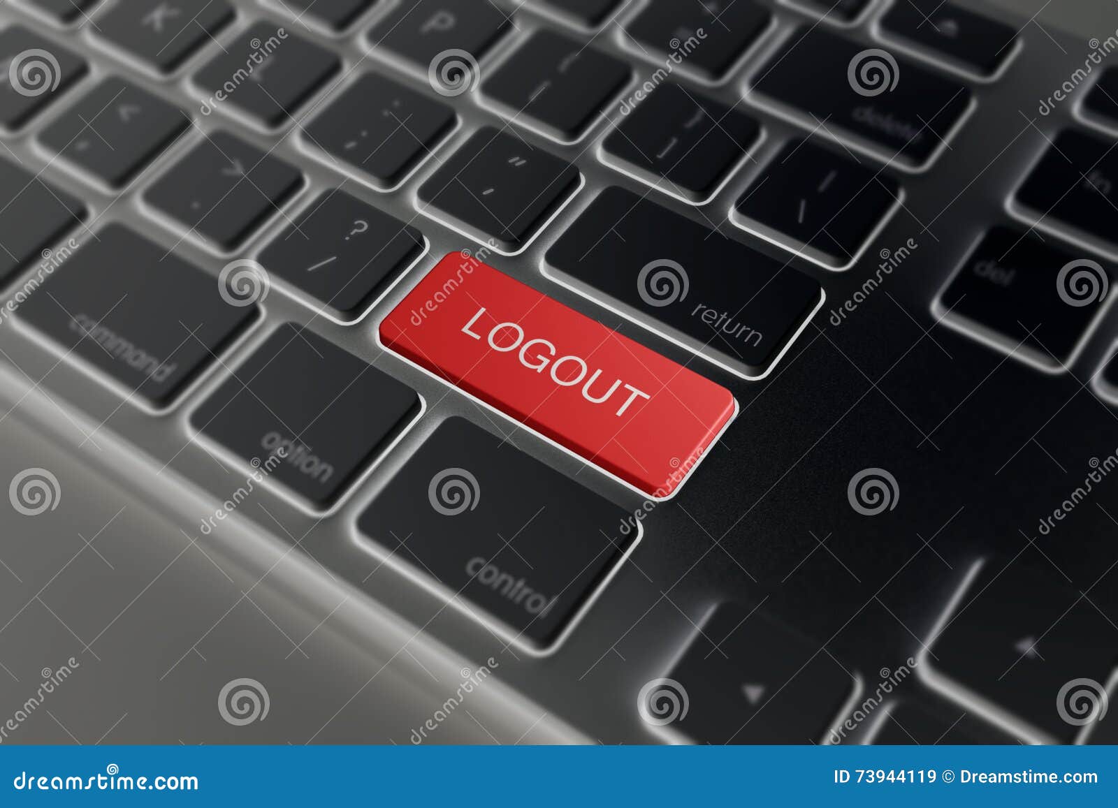 Il Tasto Del Computer Rosso- Esce Immagine Stock - Immagine di tasto ...