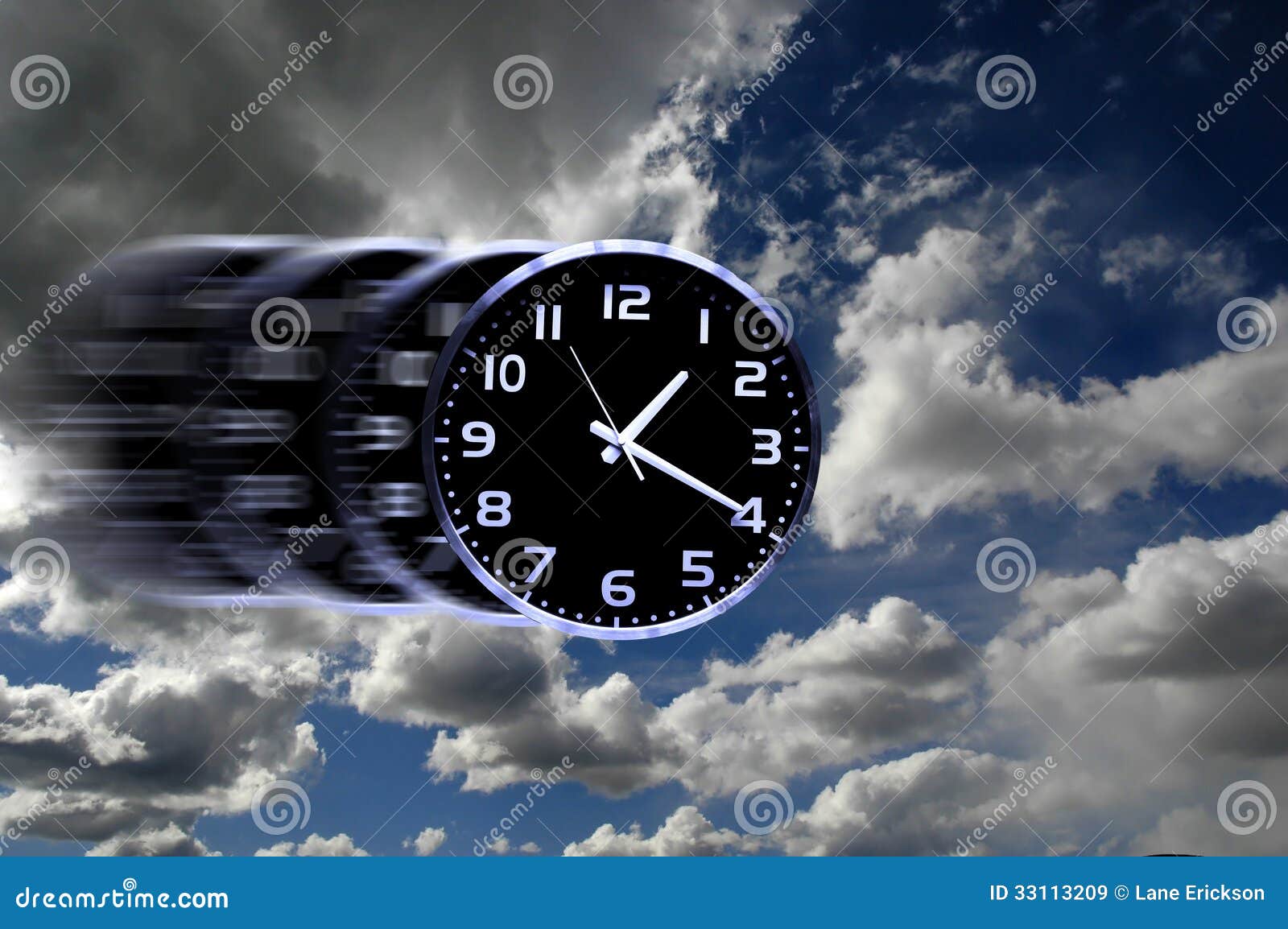 Il Tempo Vola O Tempo Veloce Immagine Stock - Immagine di seppia ...