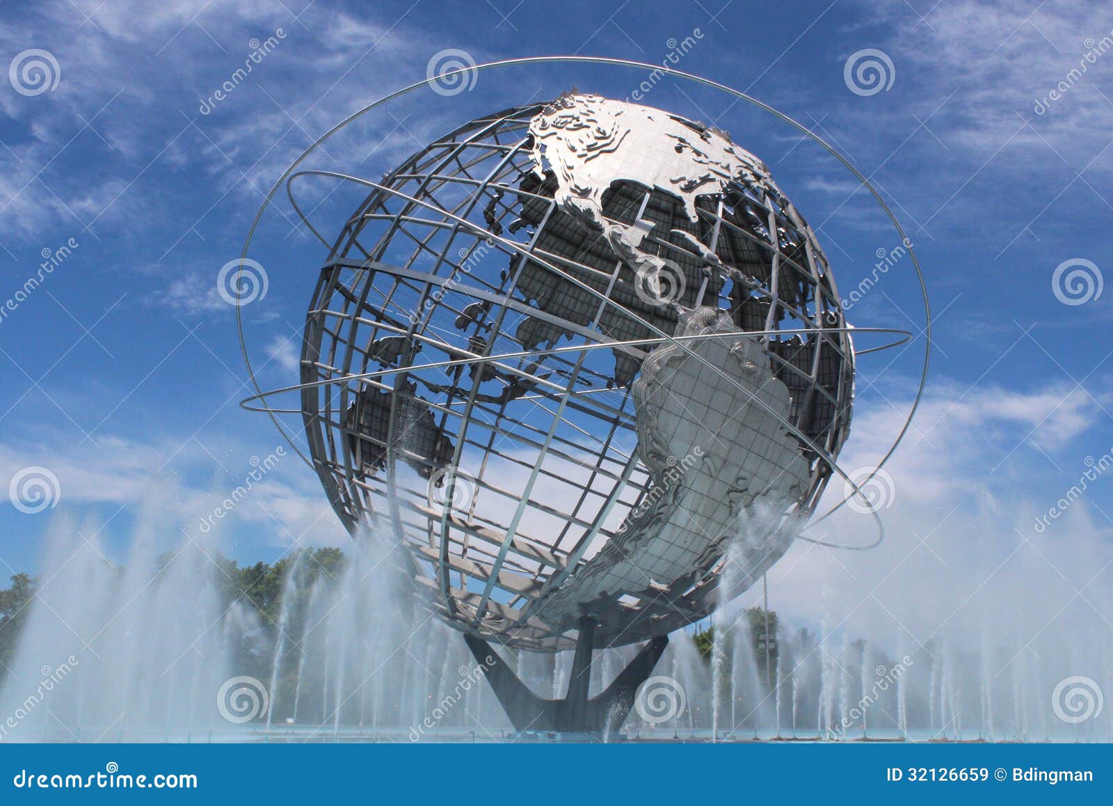 Il Unisphere immagine stock editoriale. Immagine di simbolo - 32126659
