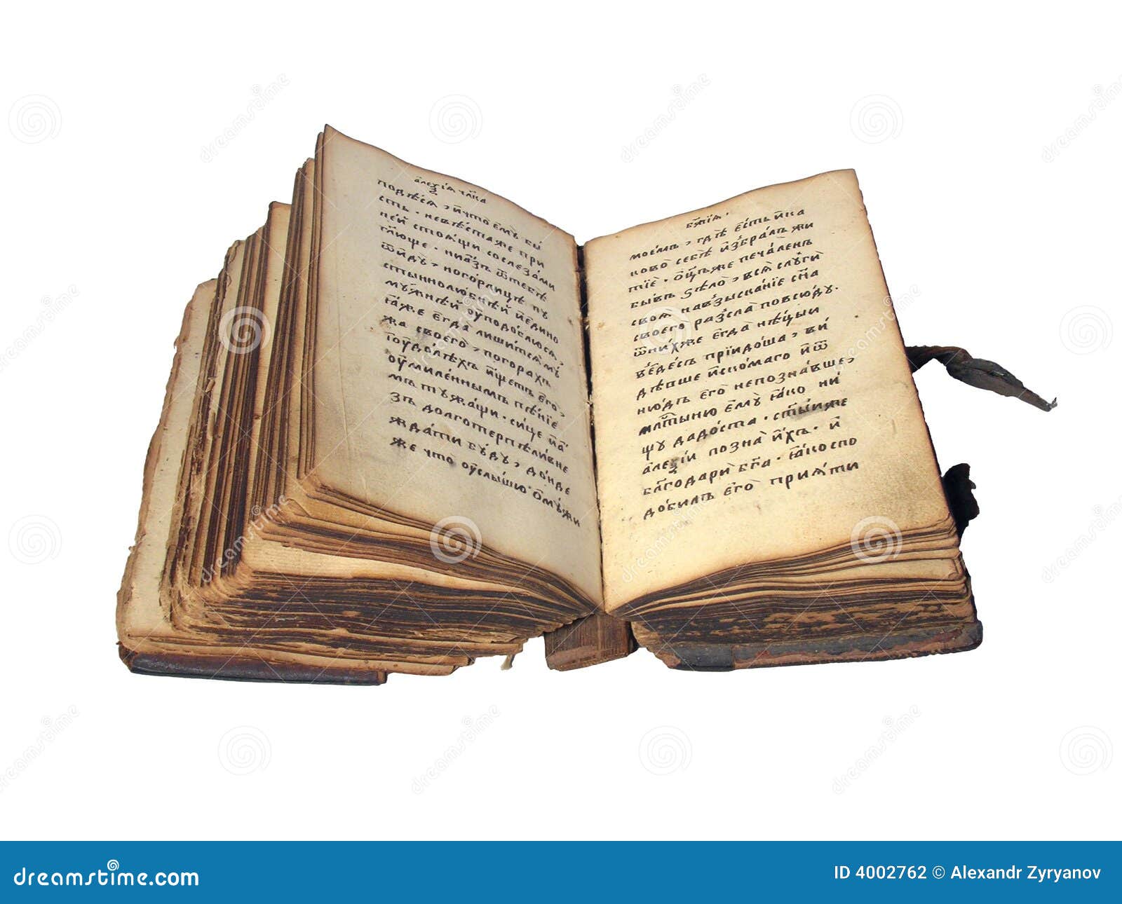 Il Vecchio Libro Aperto Ha Isolato Fotografia Stock - Immagine di ...