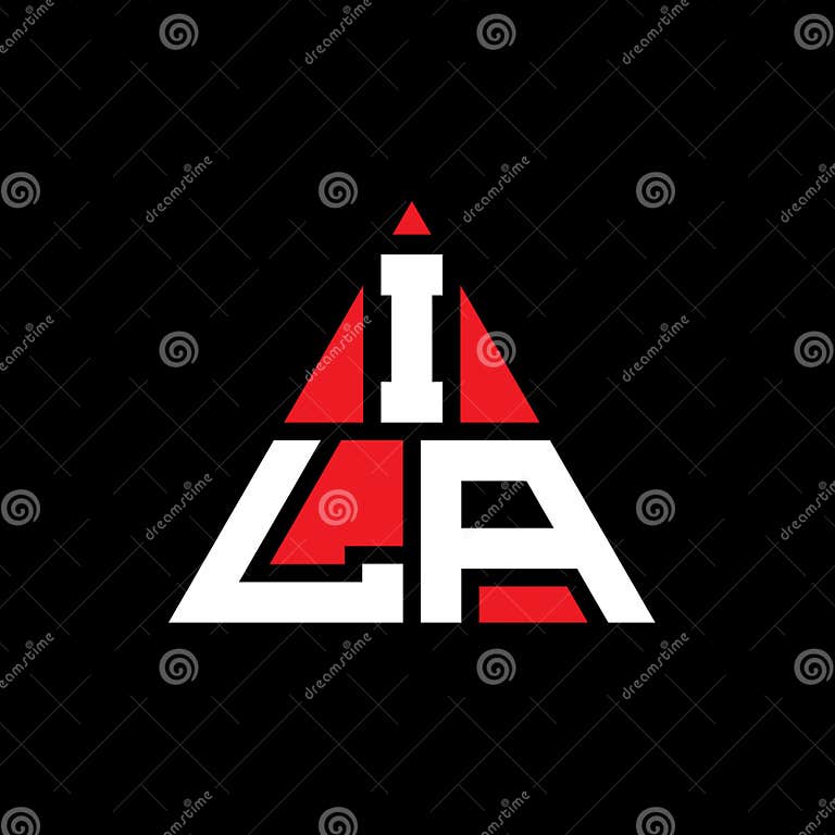 ILA Triangle Letter Logo Design with Triangle Shape. ILA Triangle Logo ...