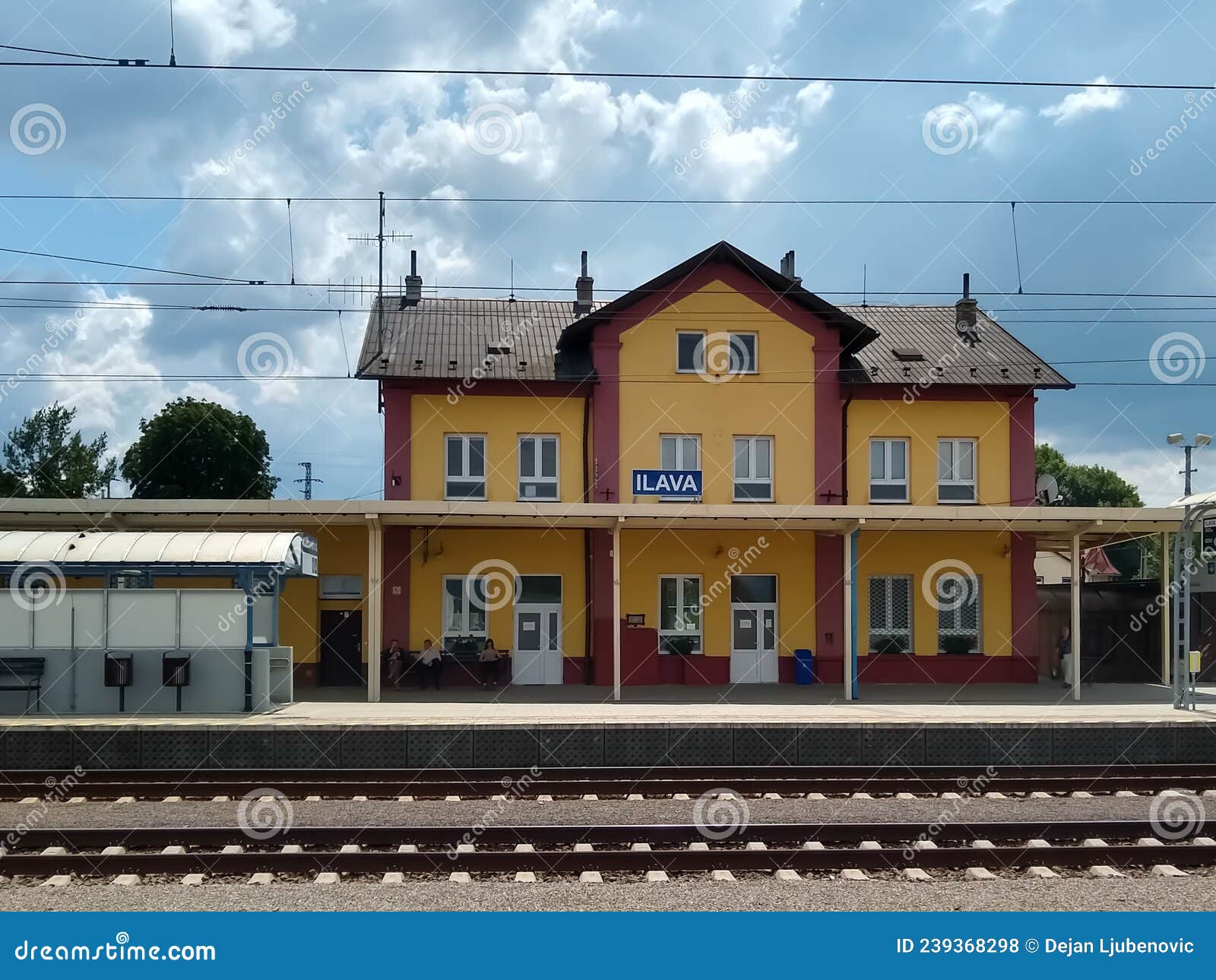 Ilava, Slovakia - July 14, 2019: Front Facade of the Ilava Railway ...