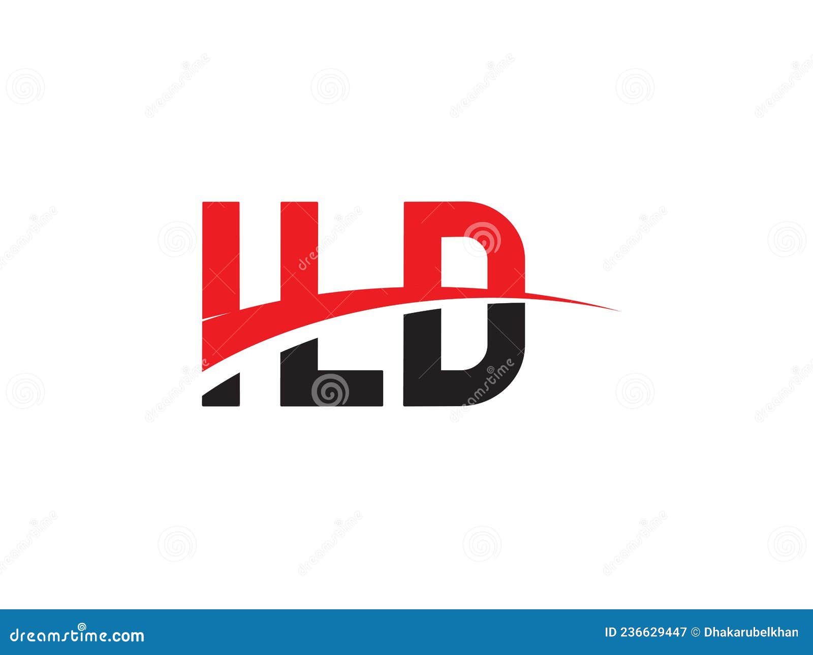 ILD Letter Initial Logo Design Vector Illustration Stock Vector ...