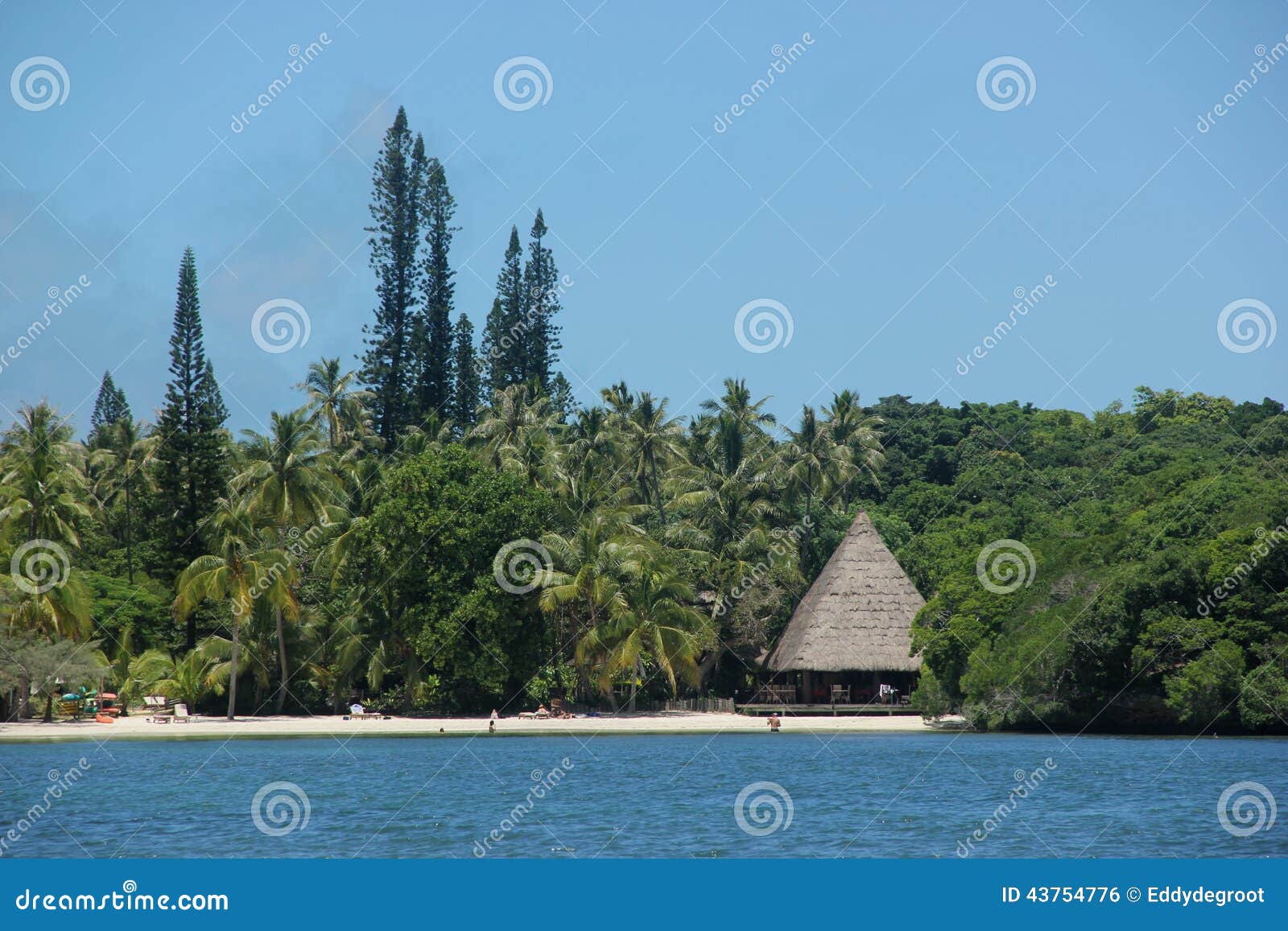 Ile des Pins stock photo. Image of french, canoe, beautiful - 43754776
