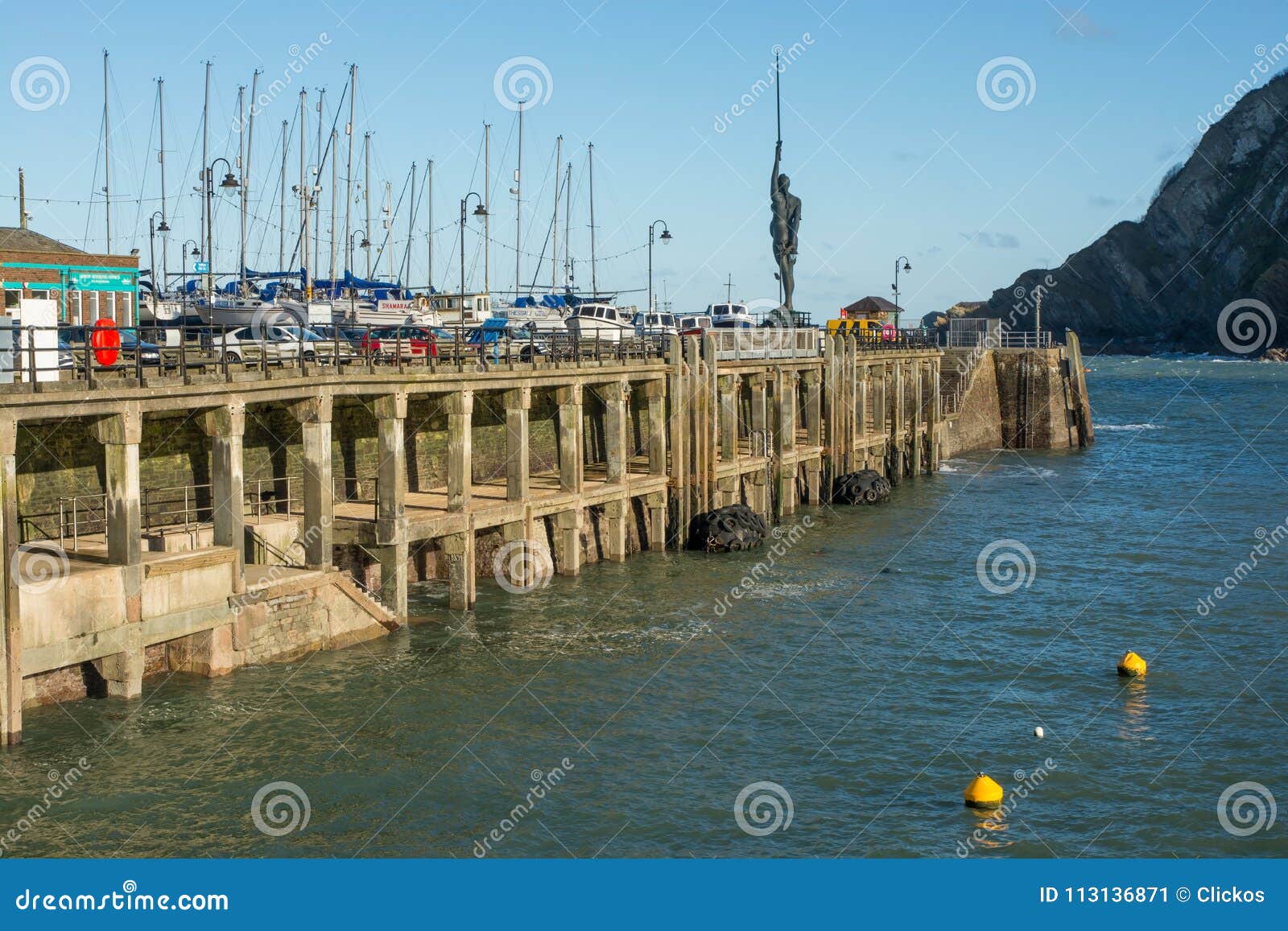 Ilfracombe Schronienie, Devon, Anglia Zdjęcie Editorial - Obraz ...