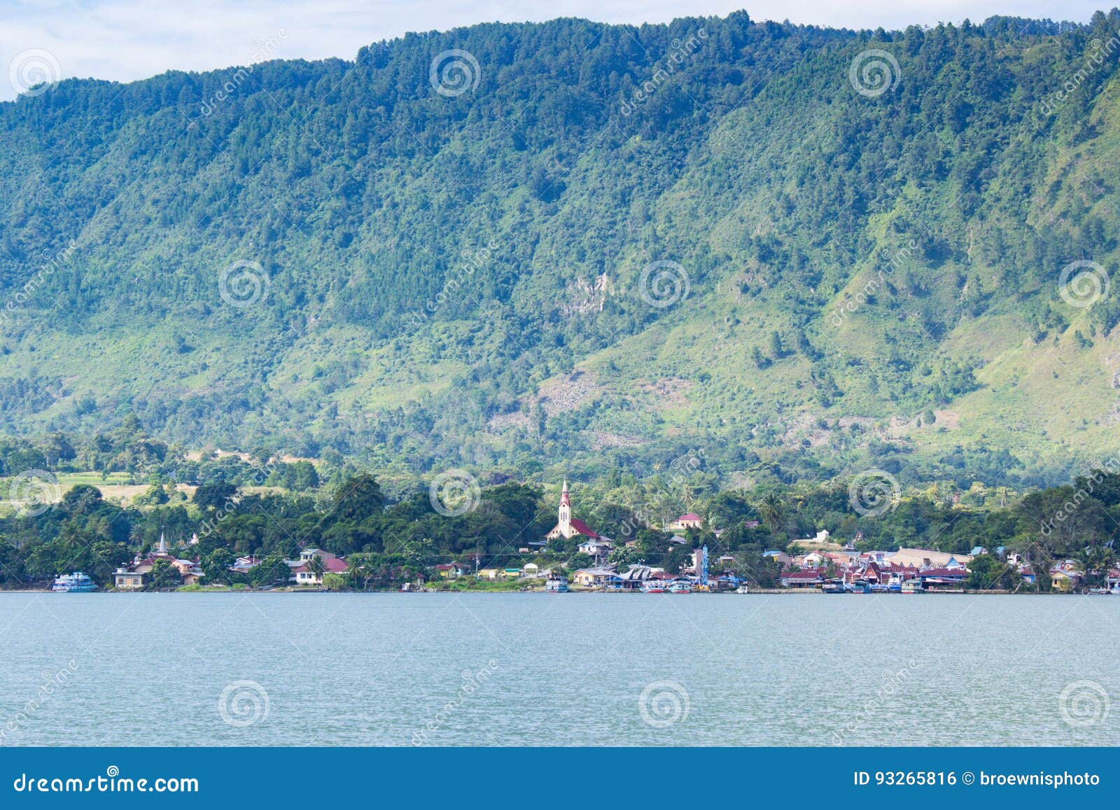 Ilha De Samosir Com Cliff View Alto Foto de Stock - Imagem de bonito ...