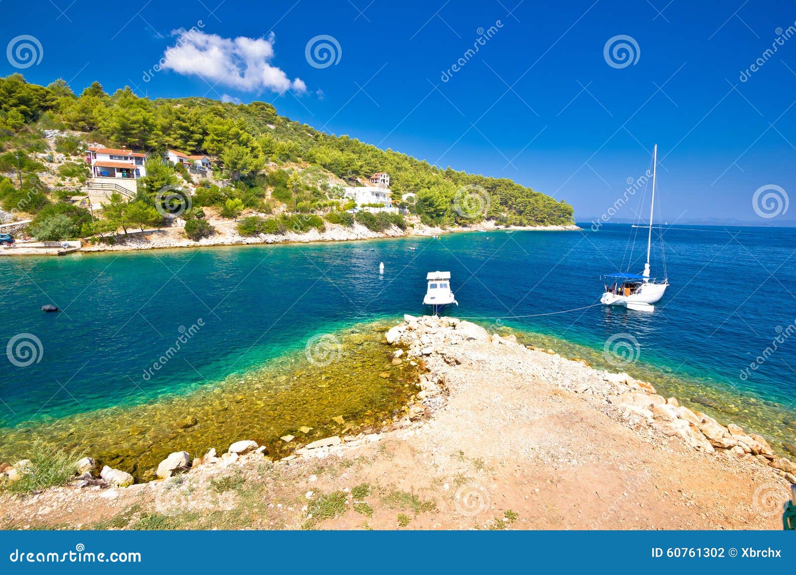 Ilha Do Litoral Do Otok De Dugi Foto de Stock - Imagem de panorâmica ...