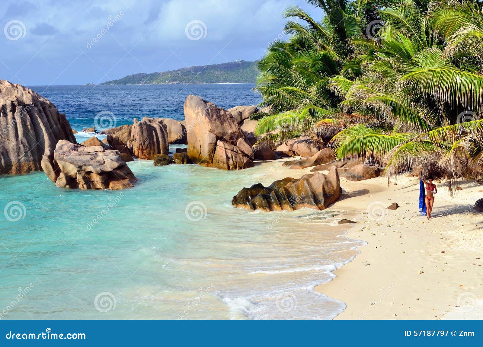 Ilhas De Seychelles, La Digue Fotografia Editorial - Imagem de ninguém ...