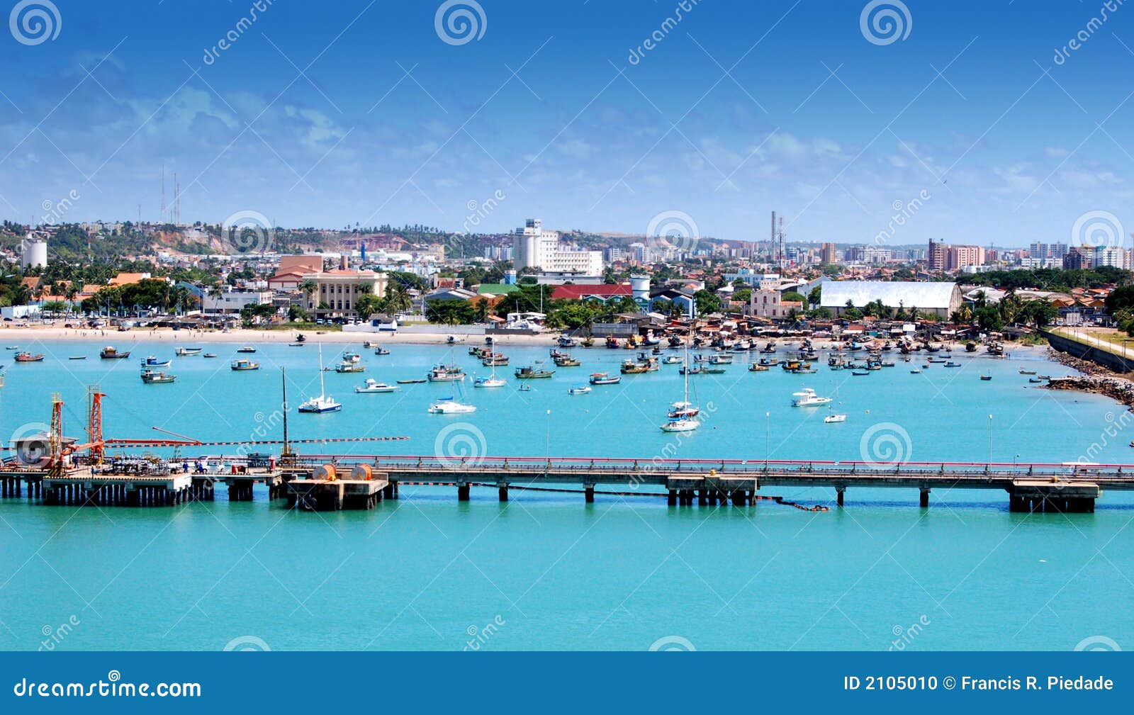 Ilheus Port 2 stock photo. Image of brazil, skyline, shore - 2105010