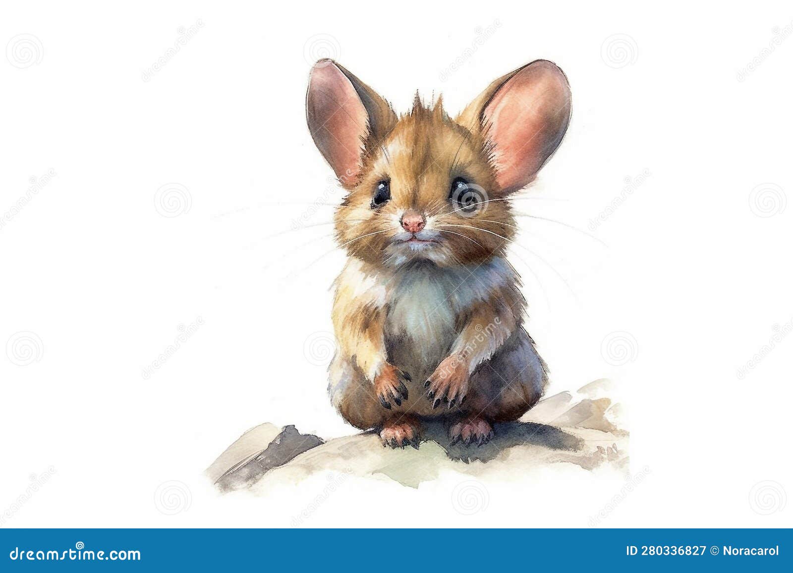 Ili Pika Illustration On White Background Generative AI | CartoonDealer ...