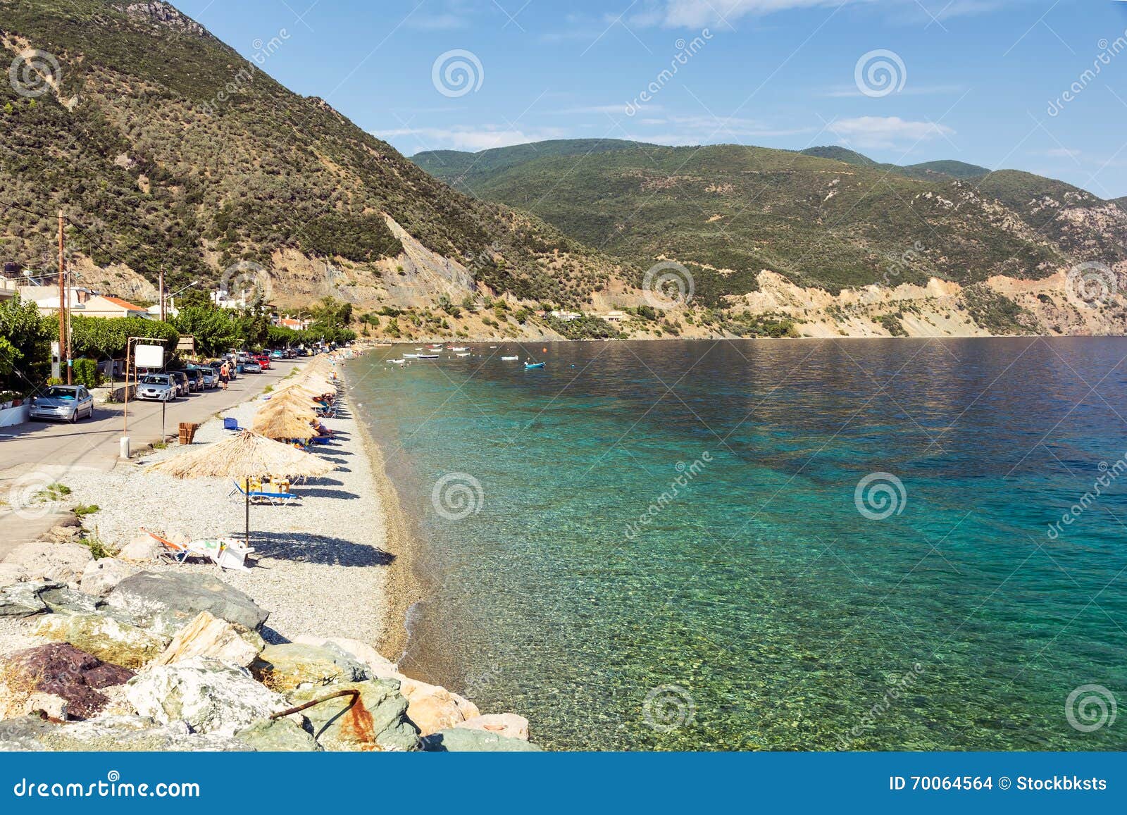 Ilia Euboea Greece stock photo. Image of tourism, blue - 70064564
