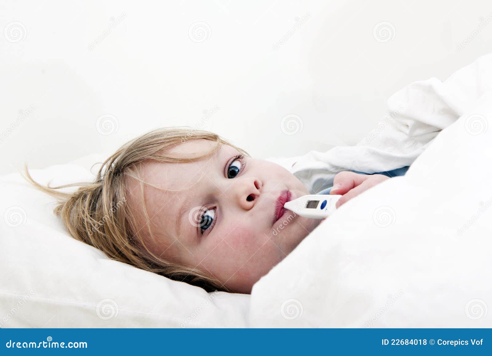 Ill boy stock photo. Image of sick, lying, feverish, child - 22684018