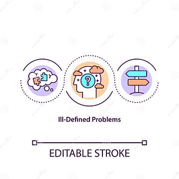 Ill-defined Problems Concept Icon Stock Vector - Illustration of ...