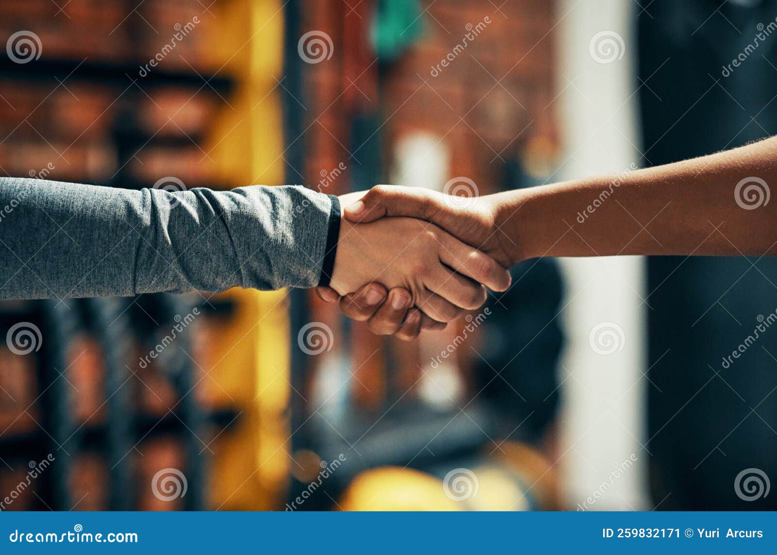 Ill Help You Get in Better Shape. Two Unrecognizable People Shaking ...