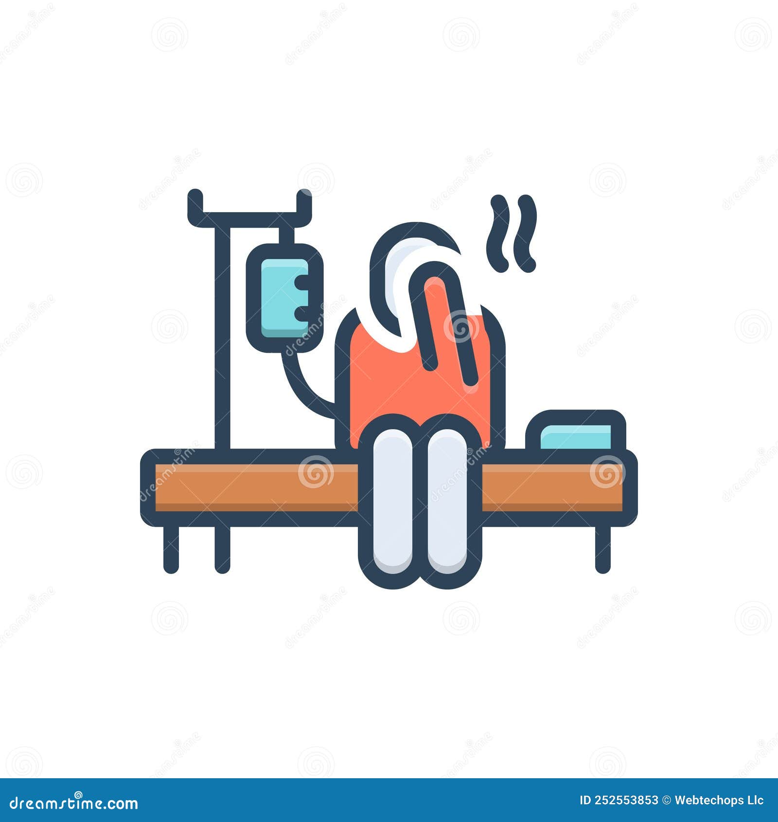 Color Illustration Icon for Ill, Unhealthy and Unwell Stock Vector ...