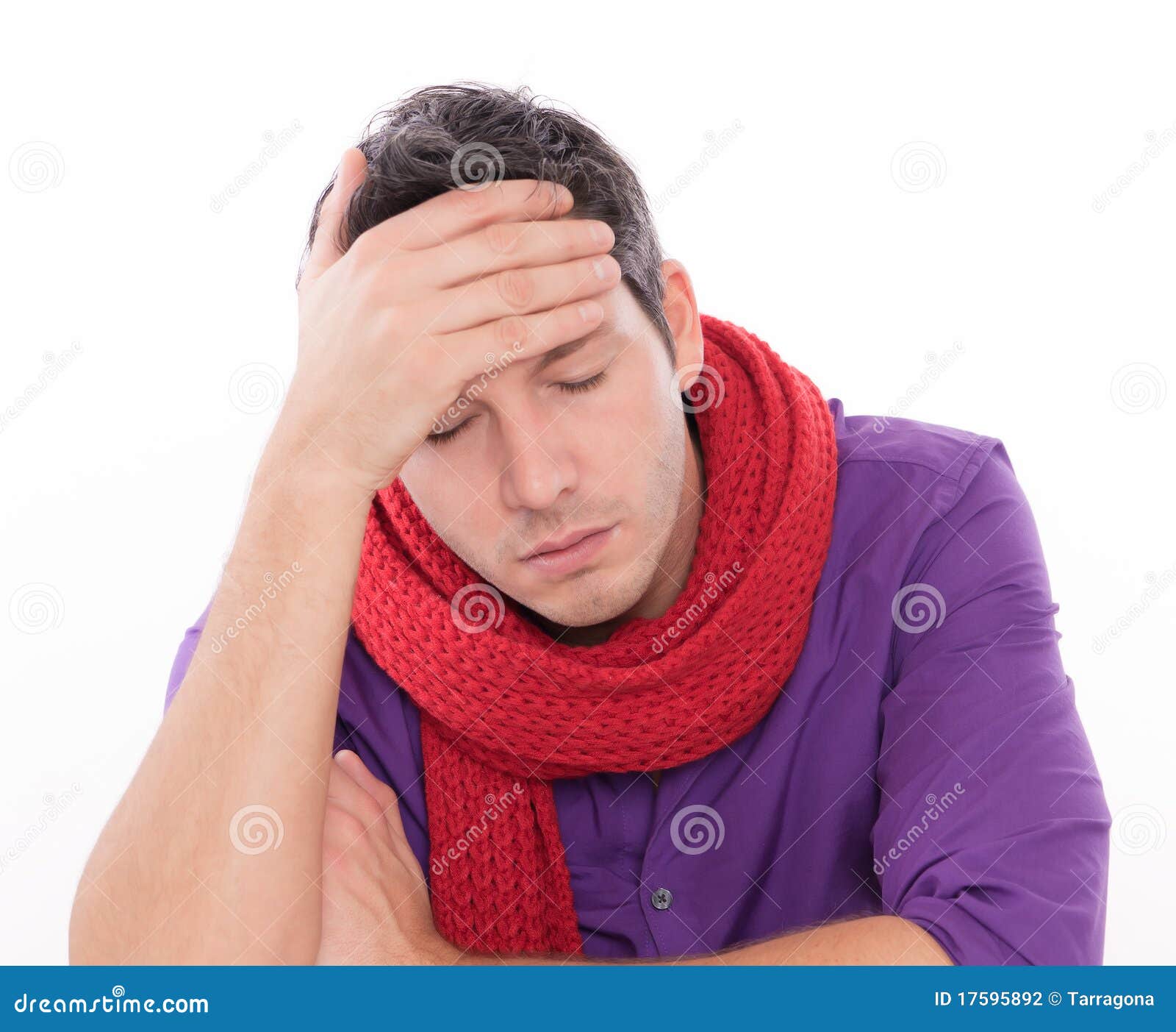 Ill man stock photo. Image of health, clothes, male, human - 17595892