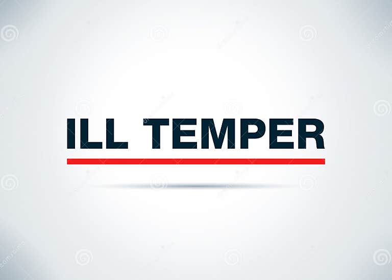 Ill Temper Abstract Flat Background Design Illustration Stock ...