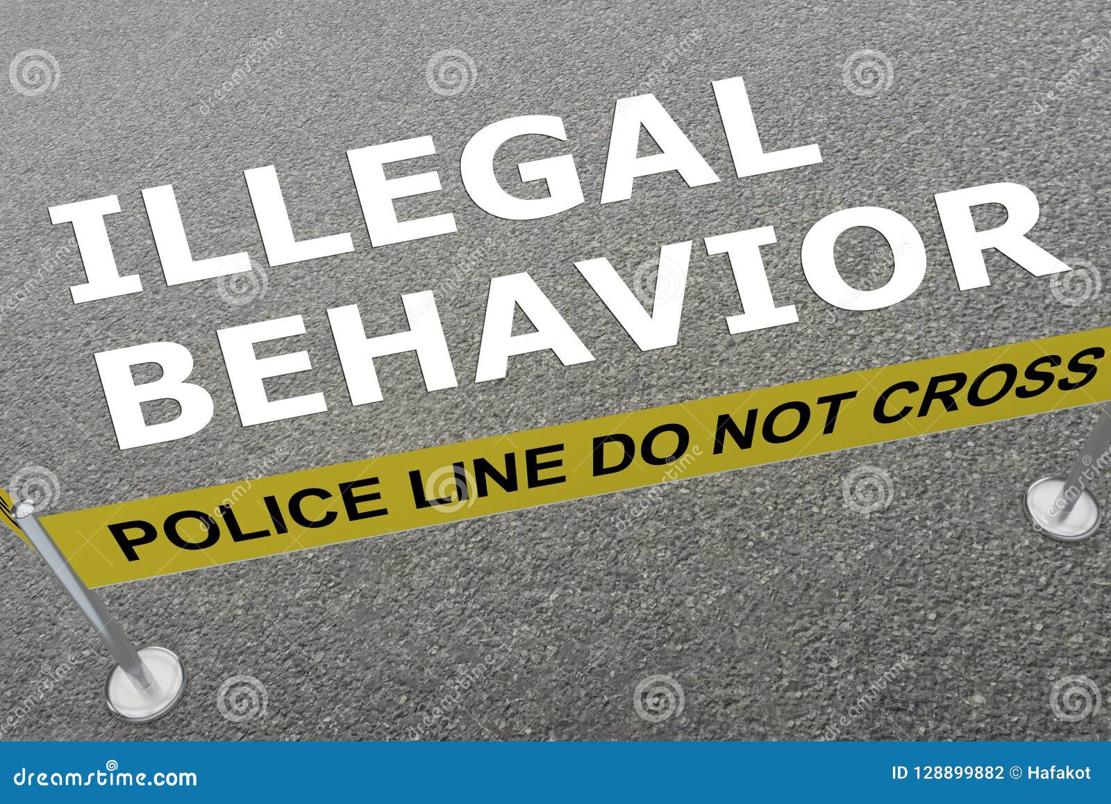 ILLEGAL BEHAVIOR concept stock illustration. Illustration of convict ...