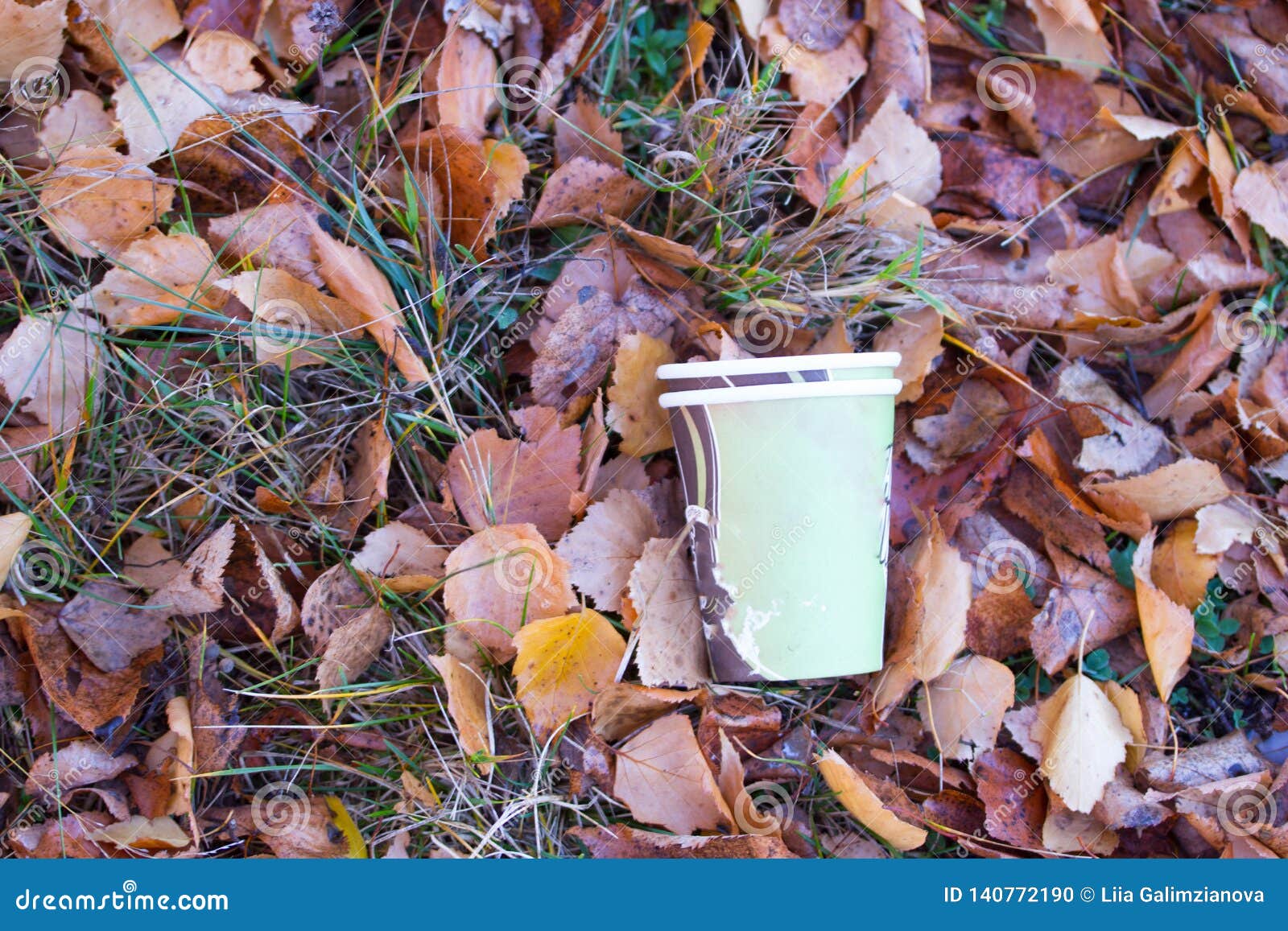 Illegal Discarded Coffee Mug Stock Photo - Image of dirty, dumped ...
