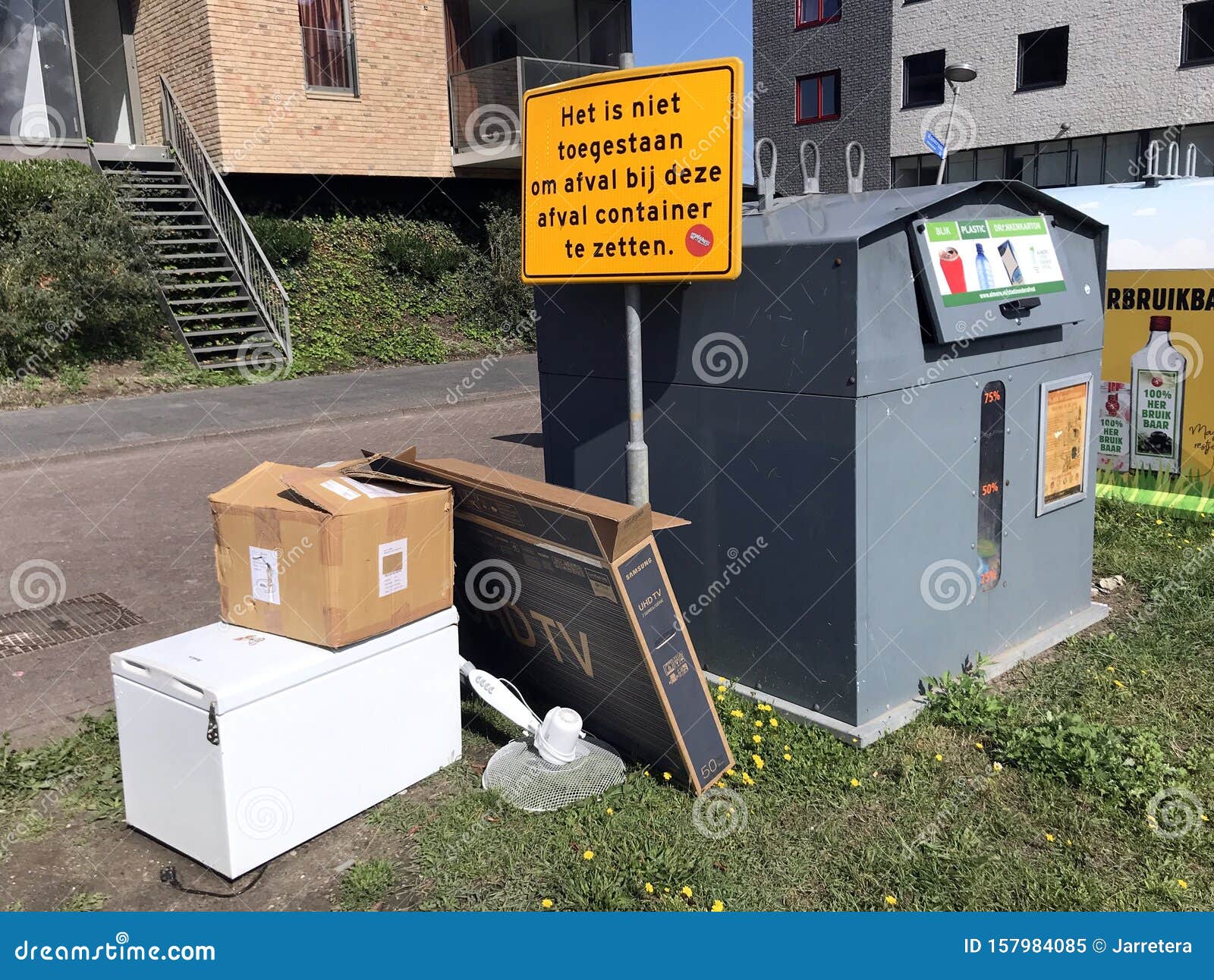 Illegal garbage dumping. editorial image. Image of dumped - 157984085