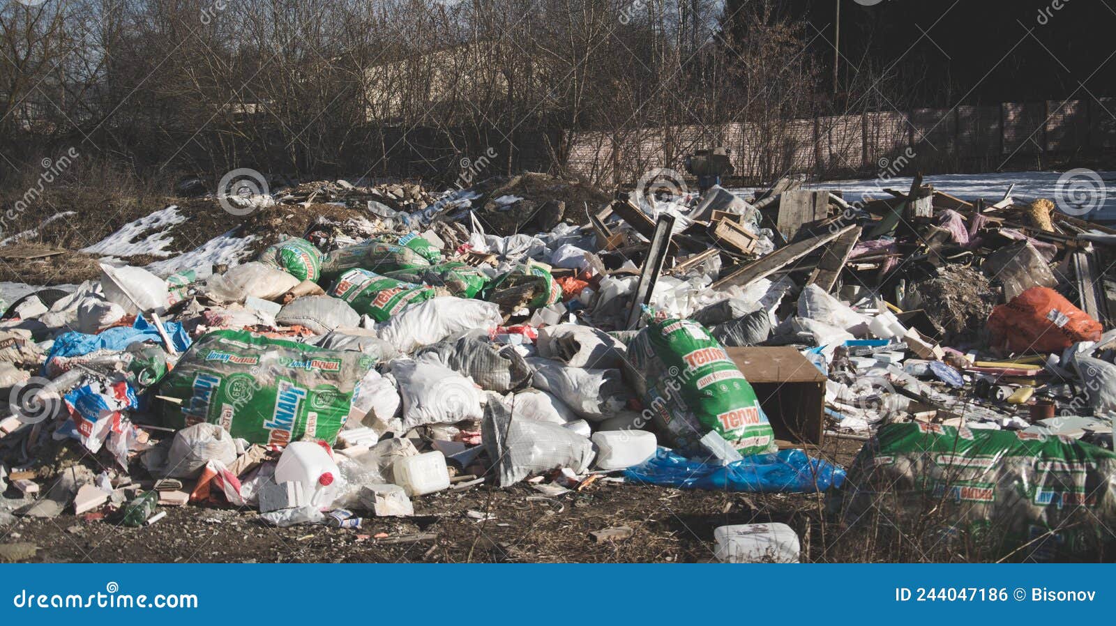 Illegal Garbage Dumping in Nature Editorial Photo - Image of landfill ...