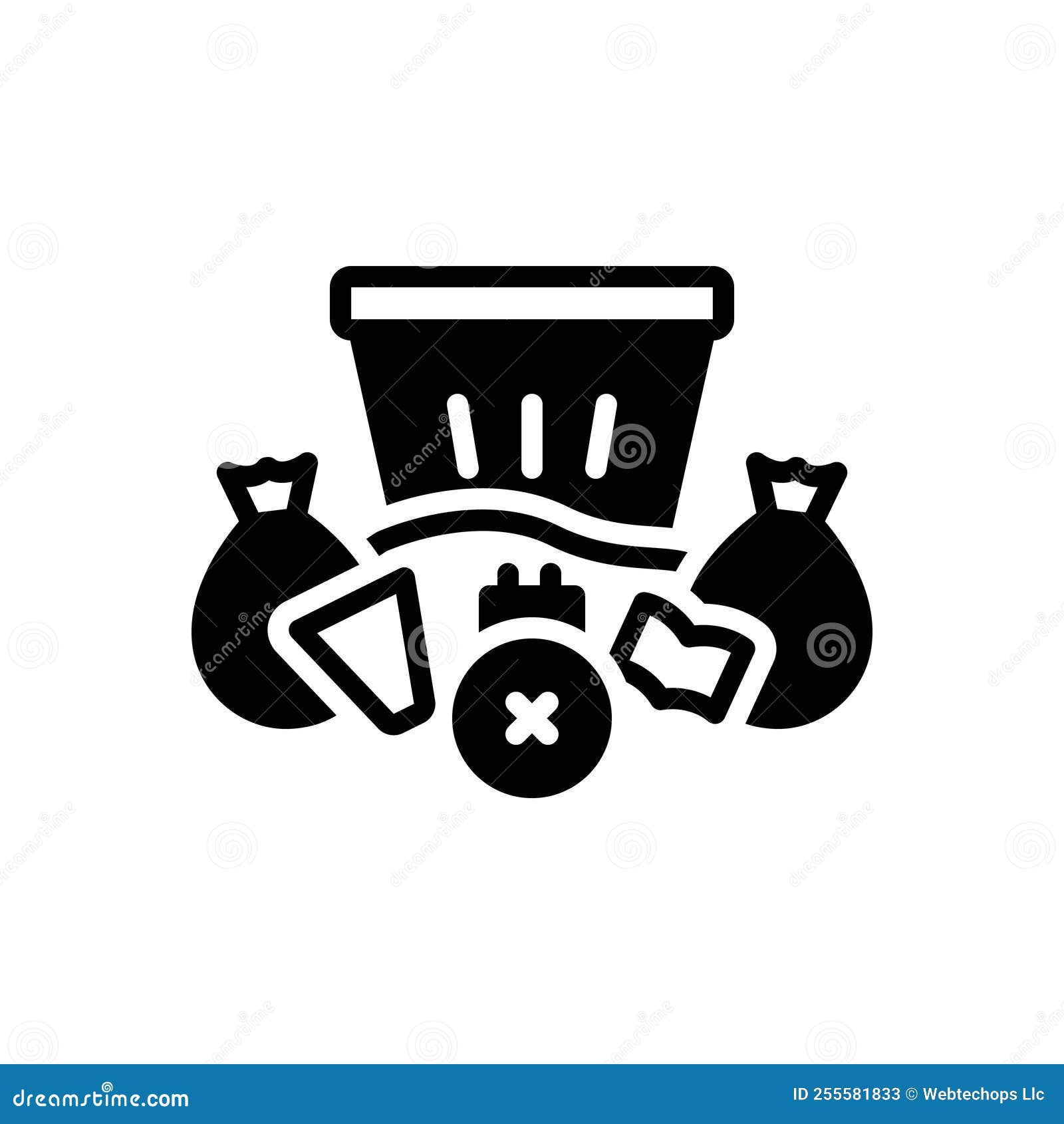 Black Solid Icon for Illegal, Unlawful and Wrongful Stock Vector ...