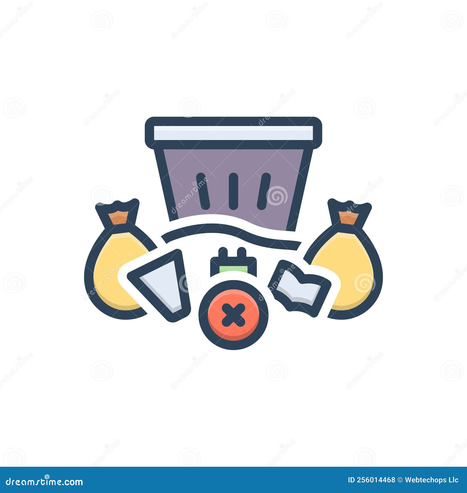 Color Illustration Icon for Illegal, Unlawful and Wrongful Stock Vector ...