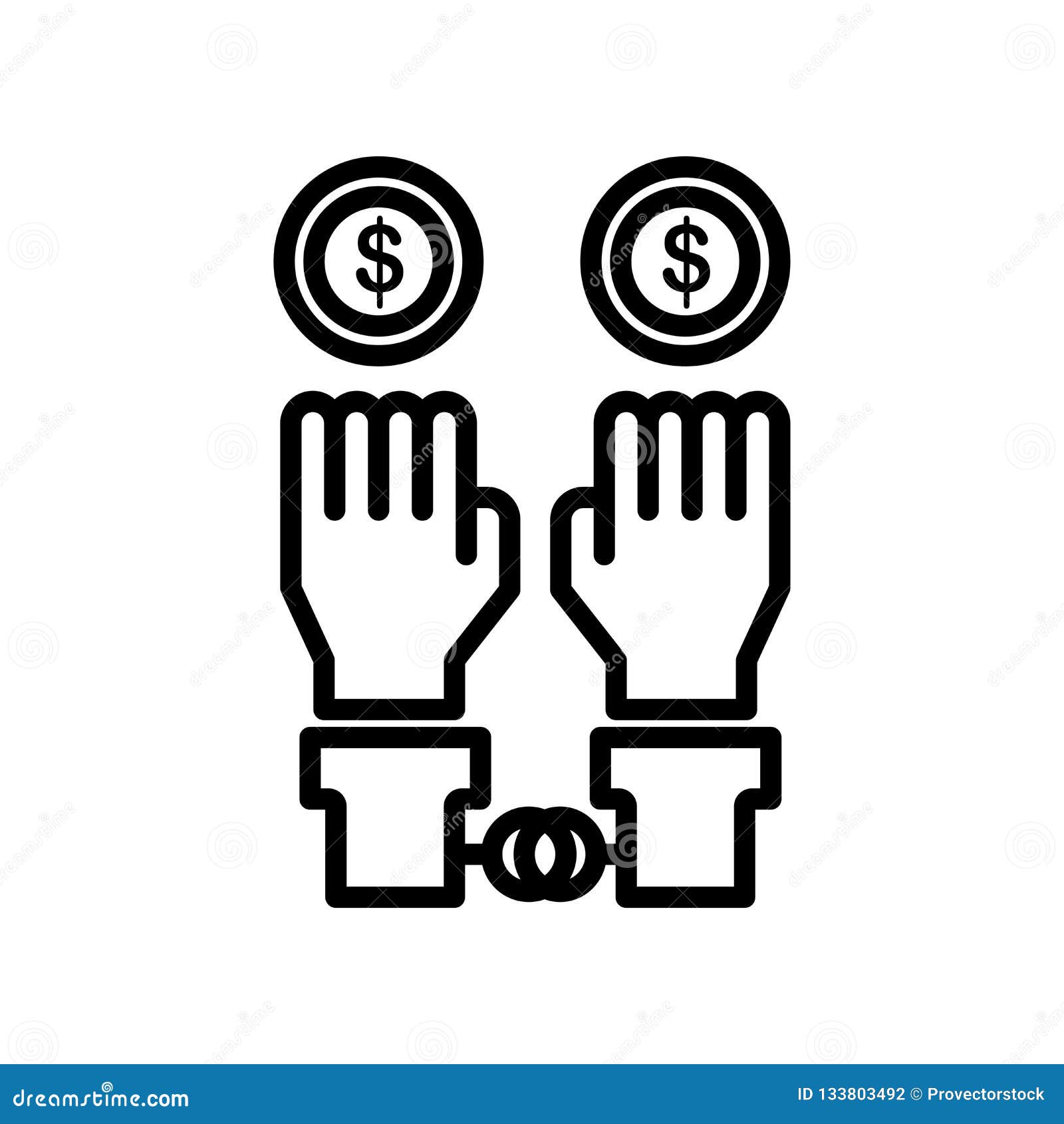 Illegal Icon Vector Sign and Symbol Isolated on White Background Stock ...