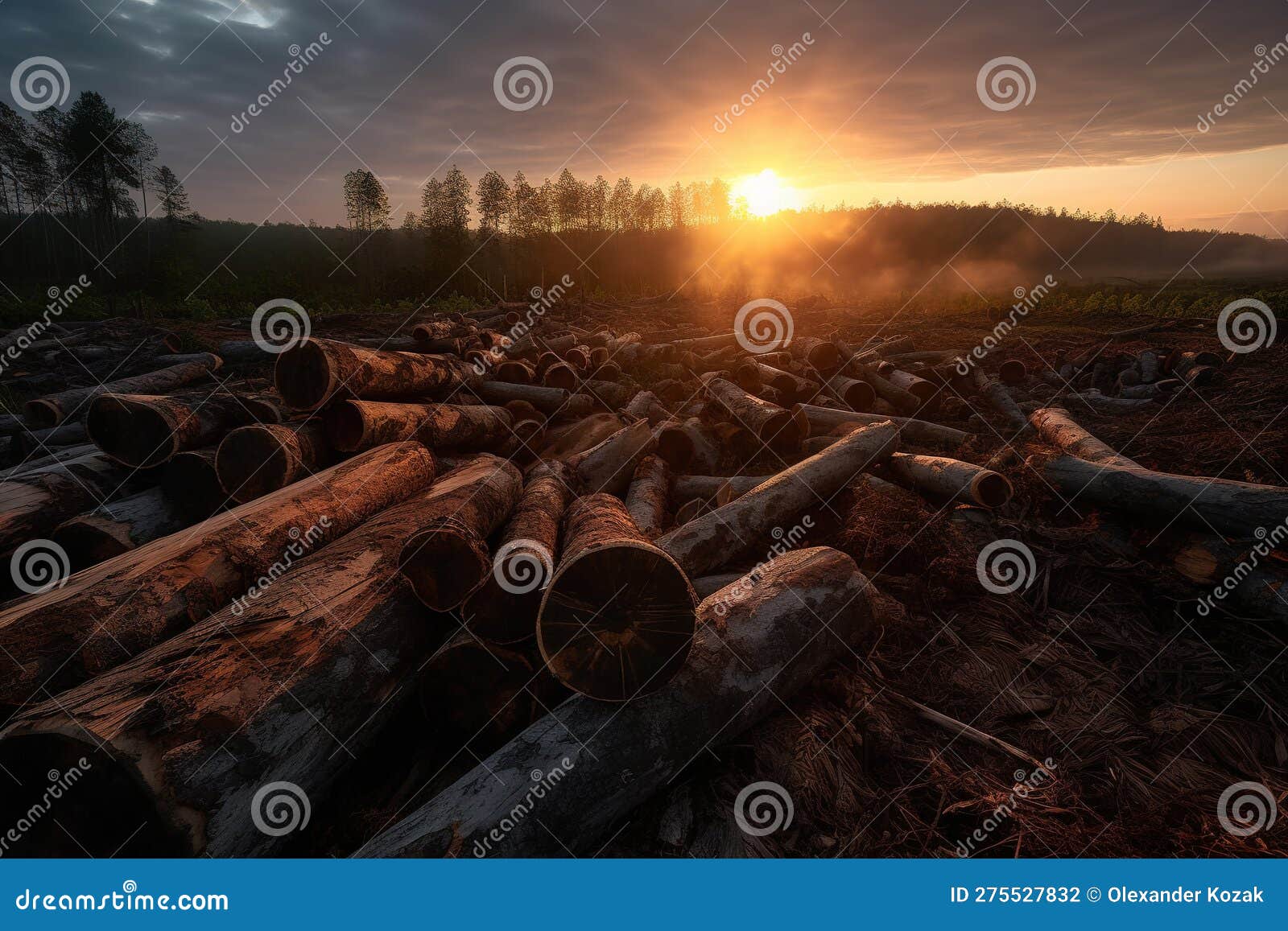 Deforestation Leads To Erosion And Mudslides In The Forest Royalty-Free ...