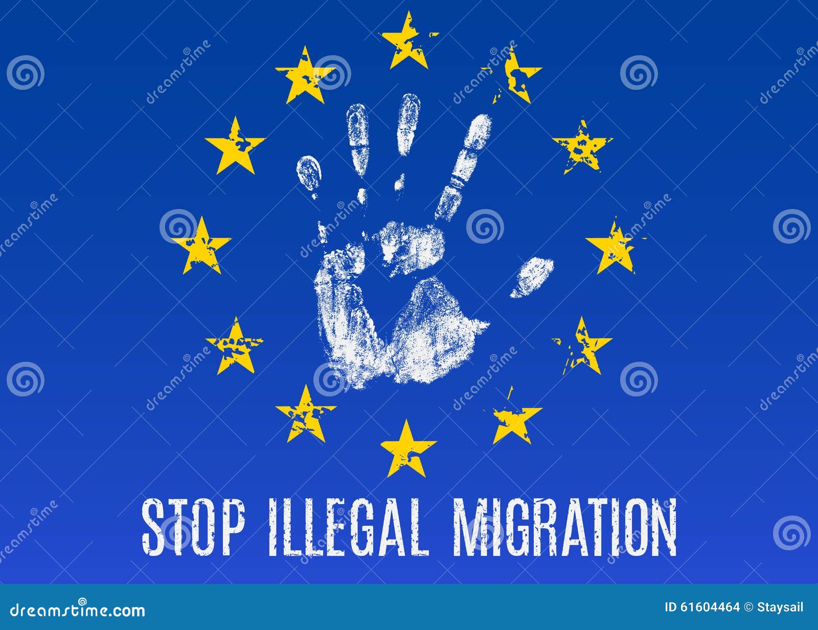 Illegal Migration Vector Illustration | CartoonDealer.com #61604464