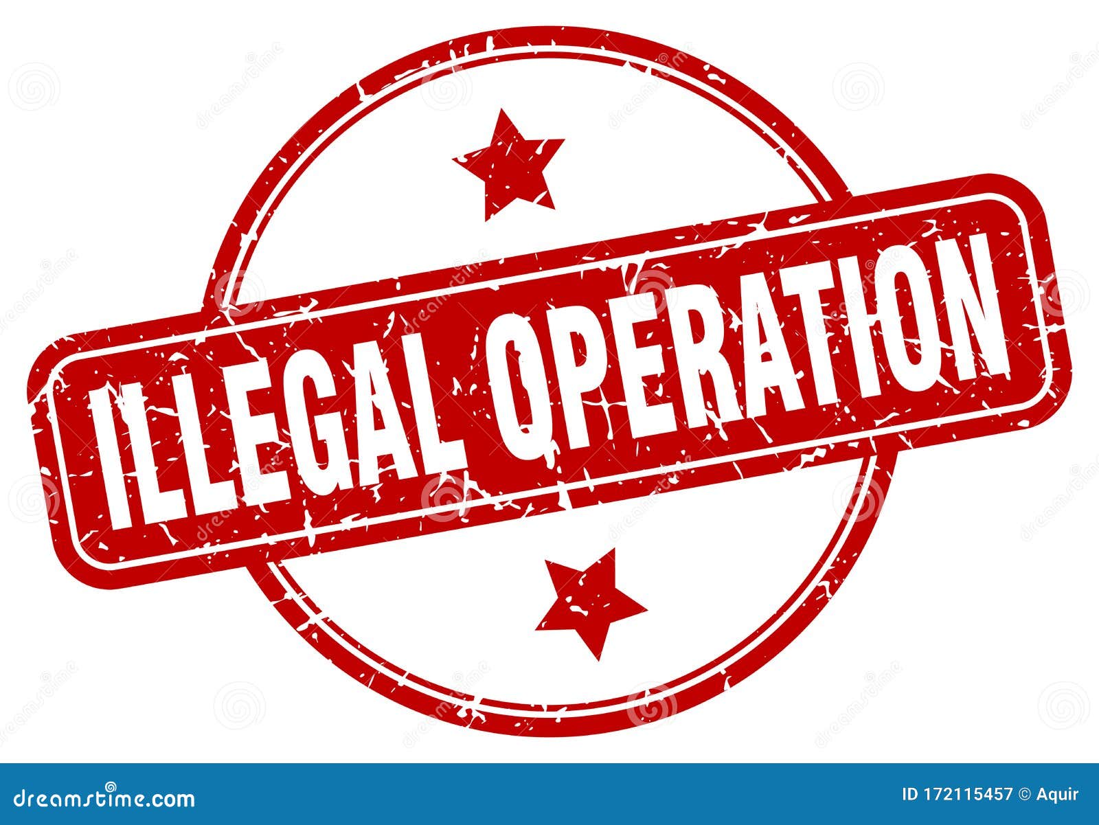 Illegal Operation Stamp. Illegal Operation Round Grunge Sign Stock ...
