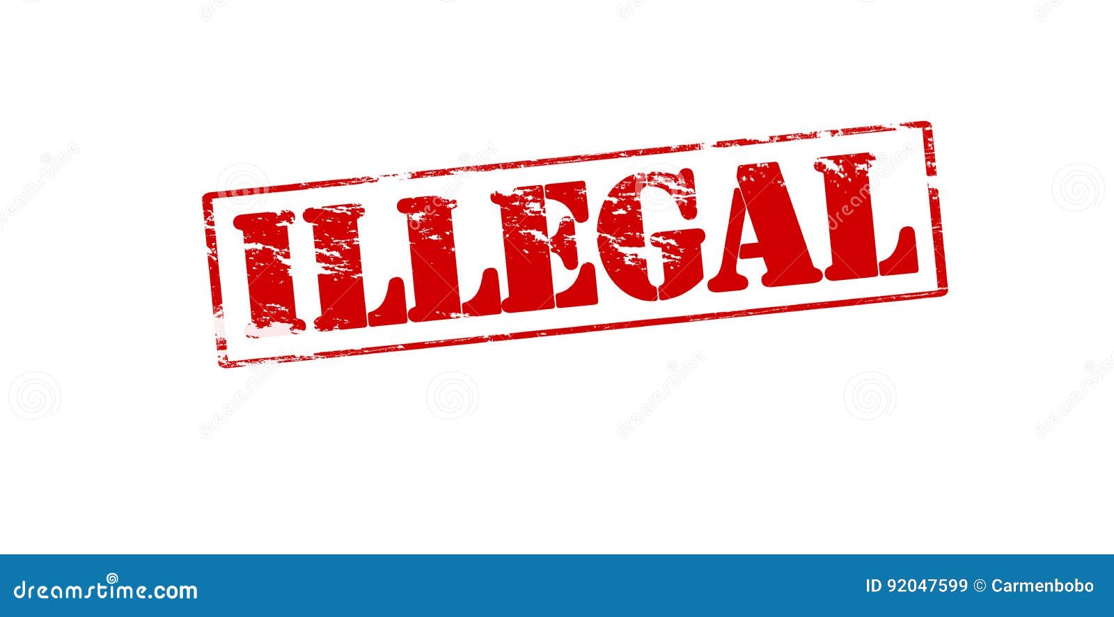 Illegal stock illustration. Illustration of lawless, grungy - 92047599