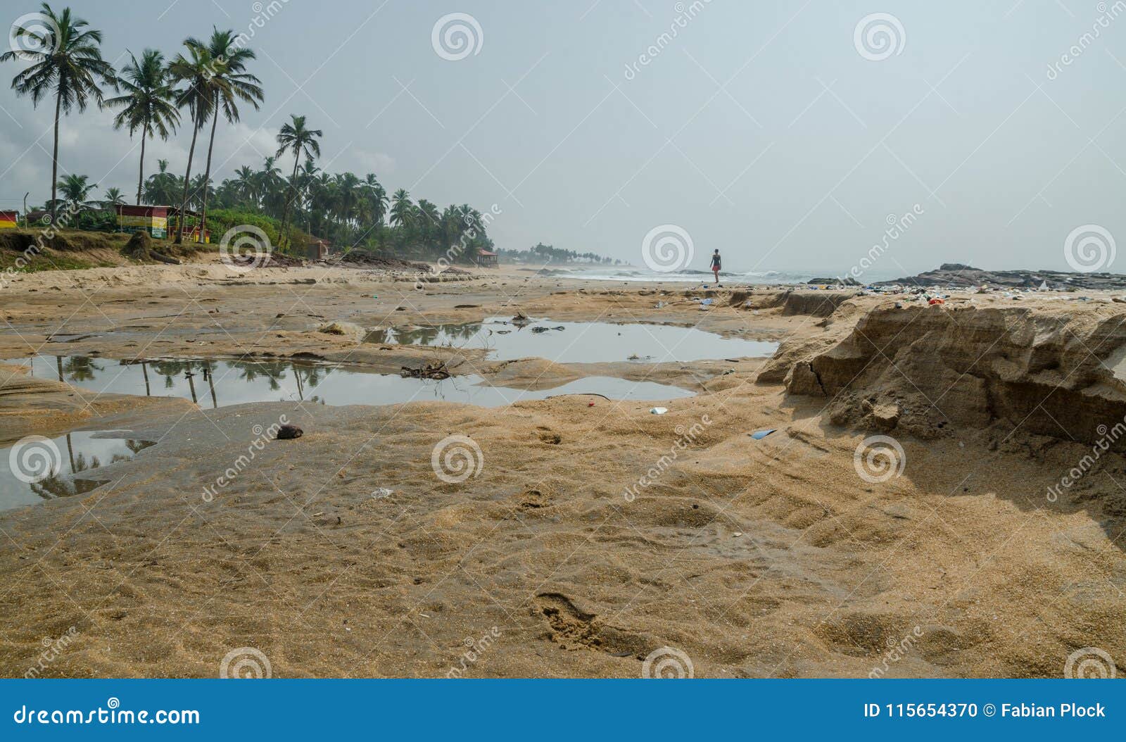 Illegal Sand Mining Causing Environmental Damage at African Beach Stock ...