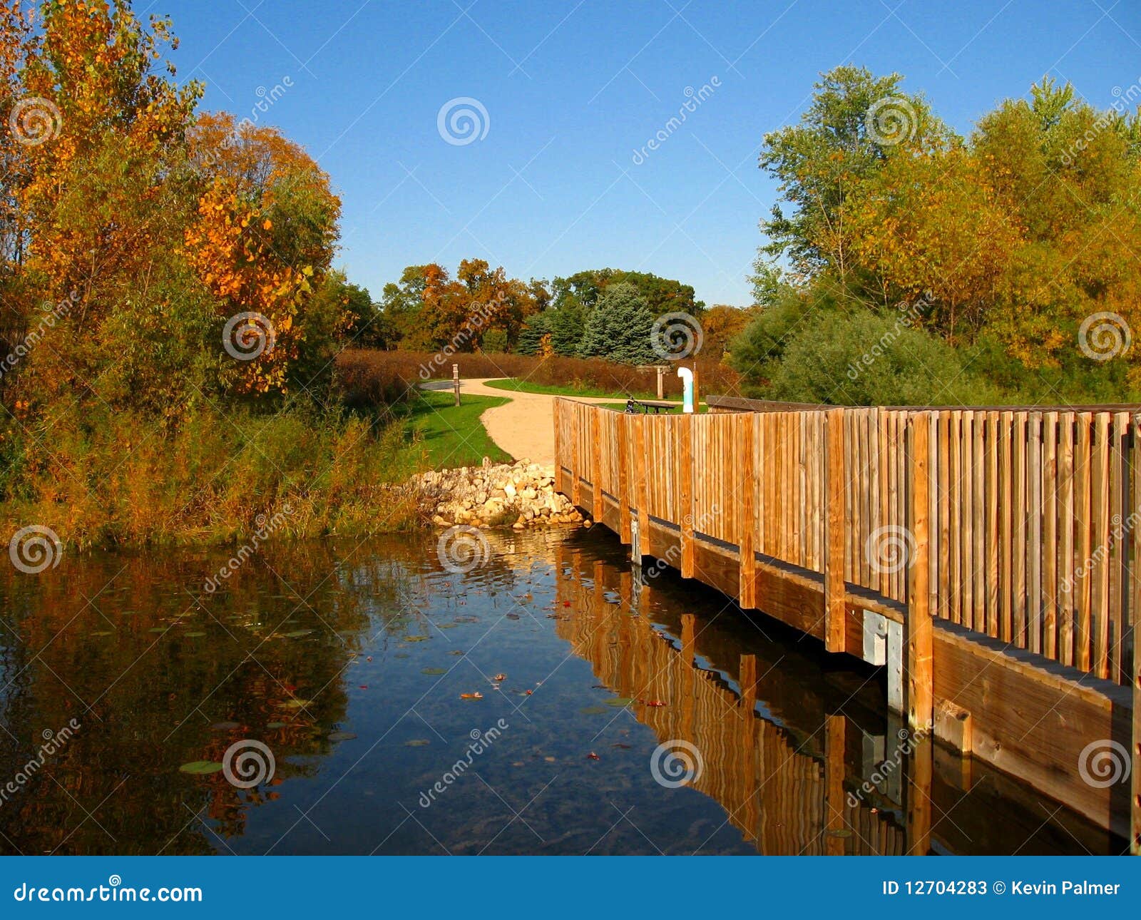 Illinois Fall stock image. Image of lake, forest, autumn - 12704283