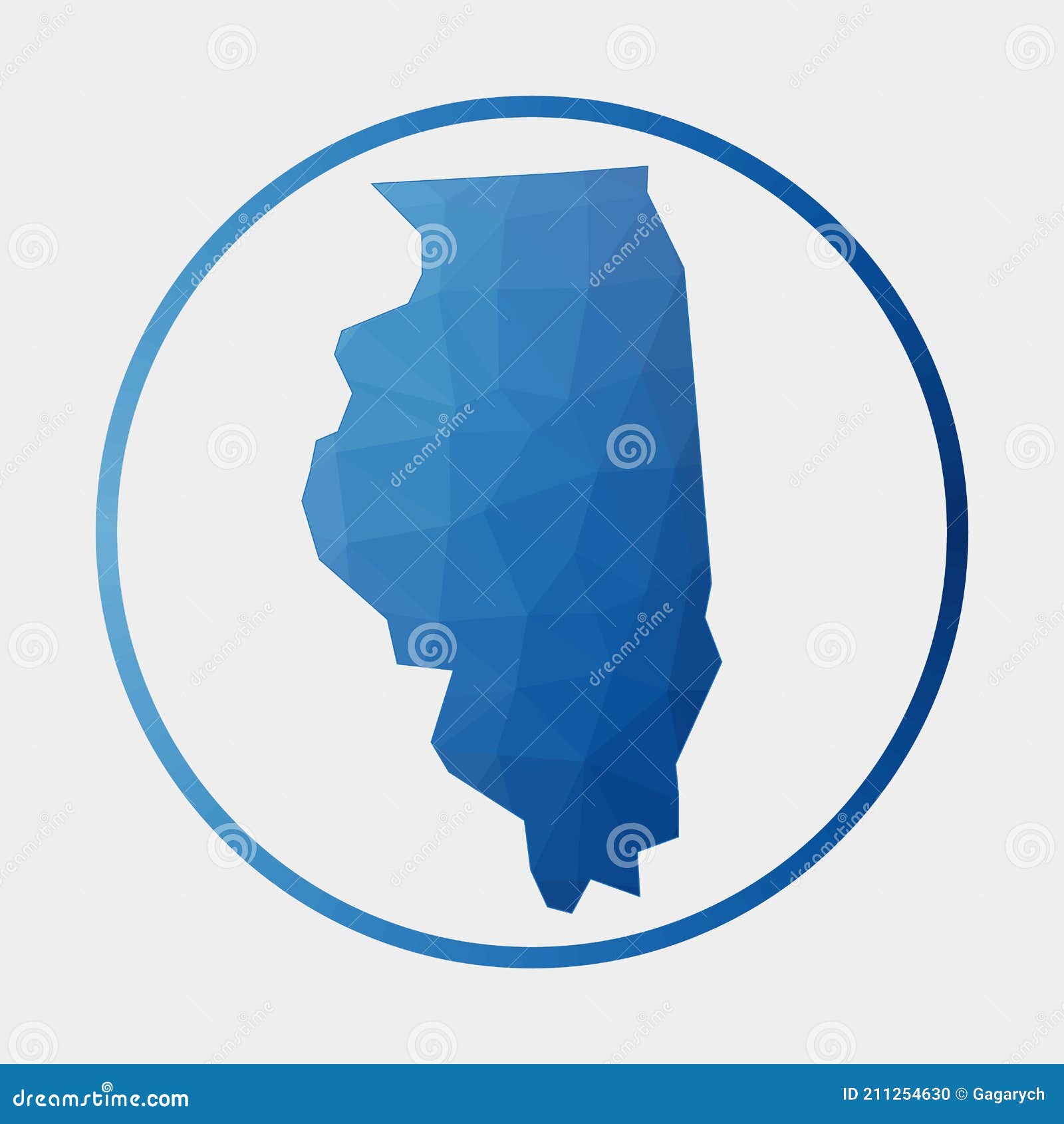 Illinois icon. stock vector. Illustration of infographic - 211254630
