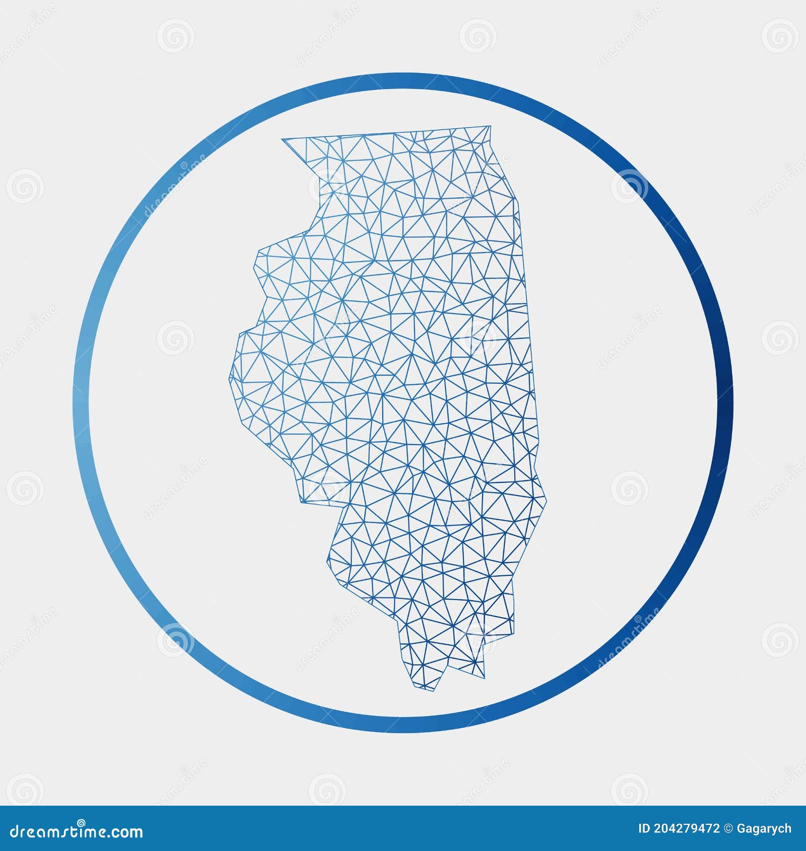 Illinois icon. stock vector. Illustration of country - 204279472