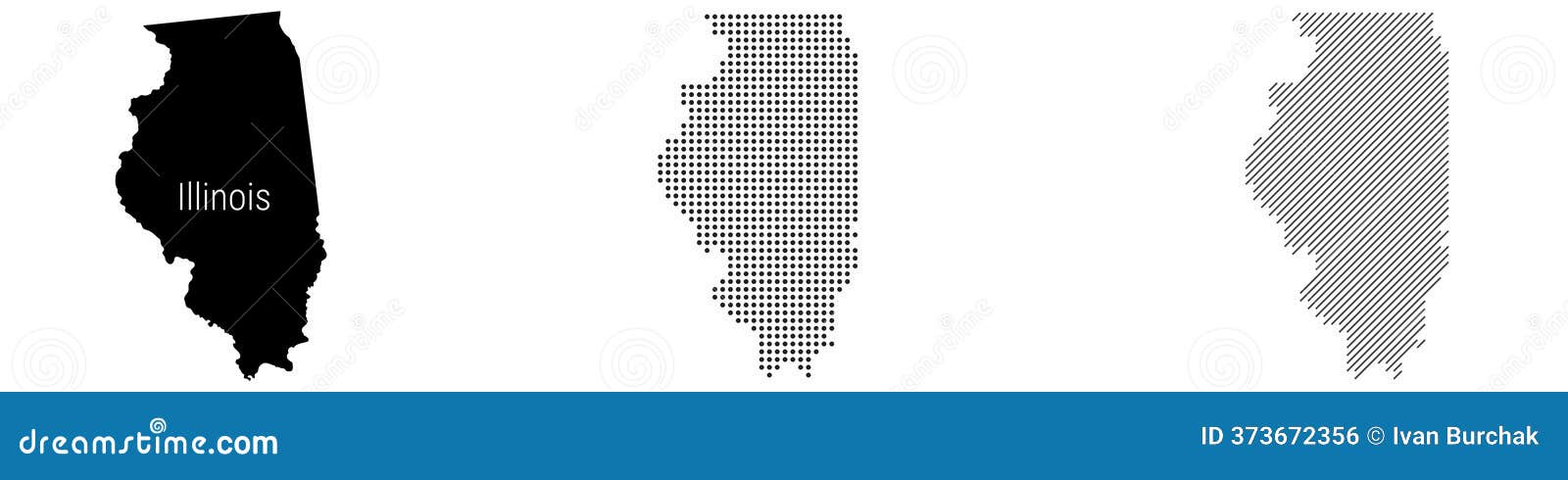 Illinois - Detailed Editable Political Map With Labeling. Cartoon ...