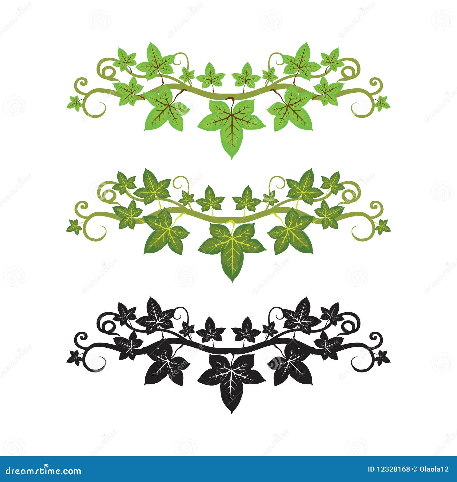 Illlusstration of Ivy Plant Stock Vector - Illustration of silhouette ...