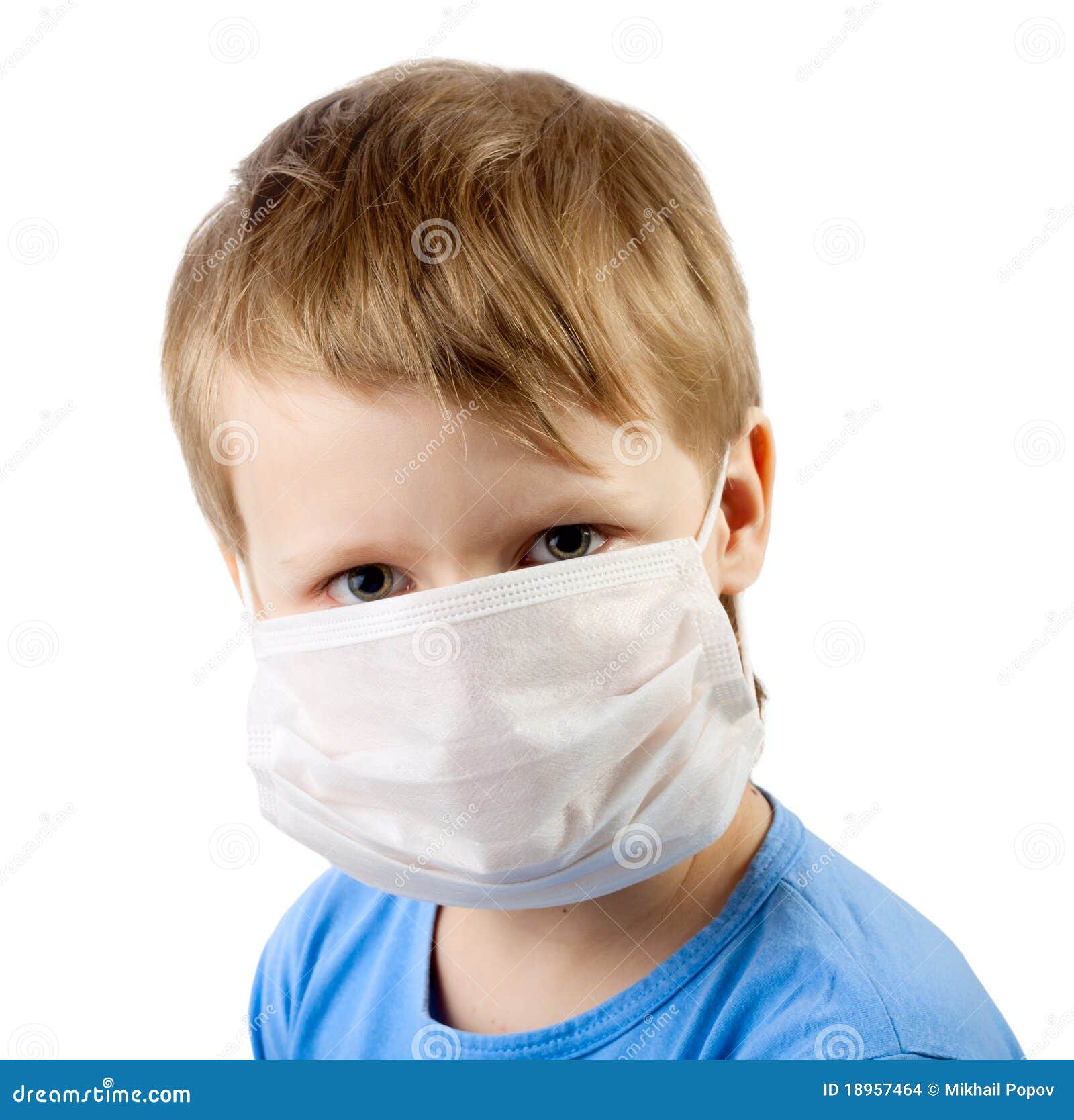 Illness Child Boy In Medicine Mask Stock Images - Image: 18957464
