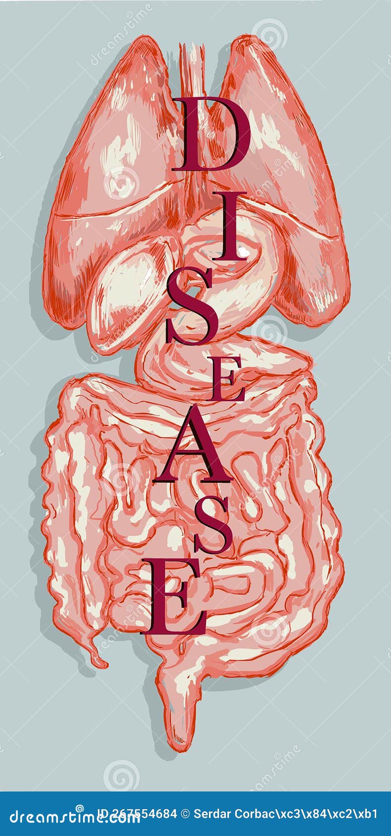 Illness Concept Vector Banner Vector Illustration Stock Vector ...