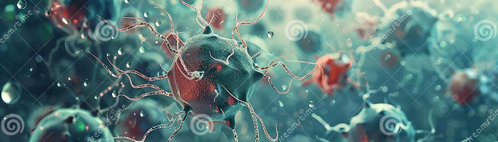 Illness and Disease Visualized with Abstract Somber Tones Stock ...