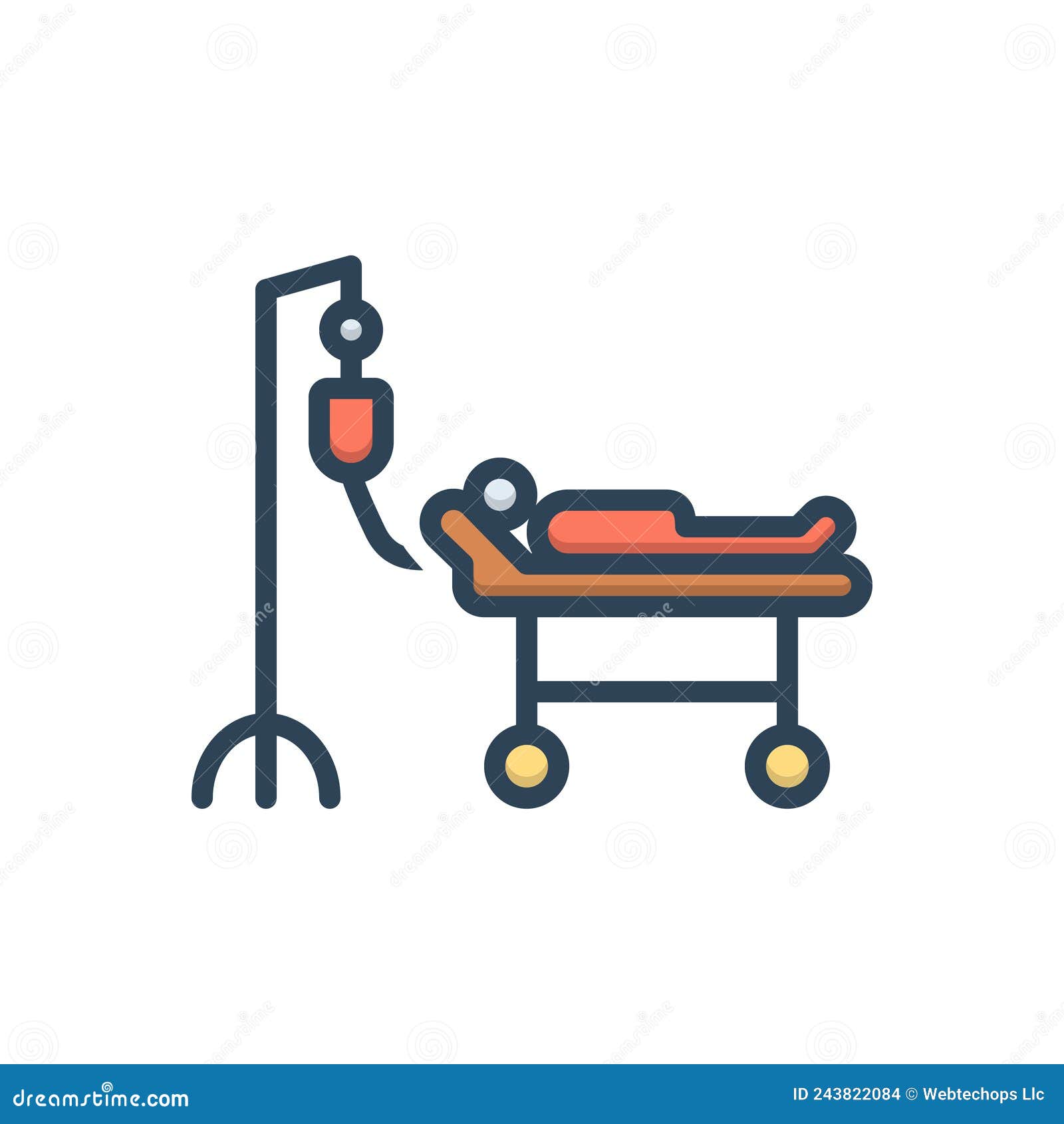 Color Illustration Icon for Illness, Ailment and Sick Stock ...